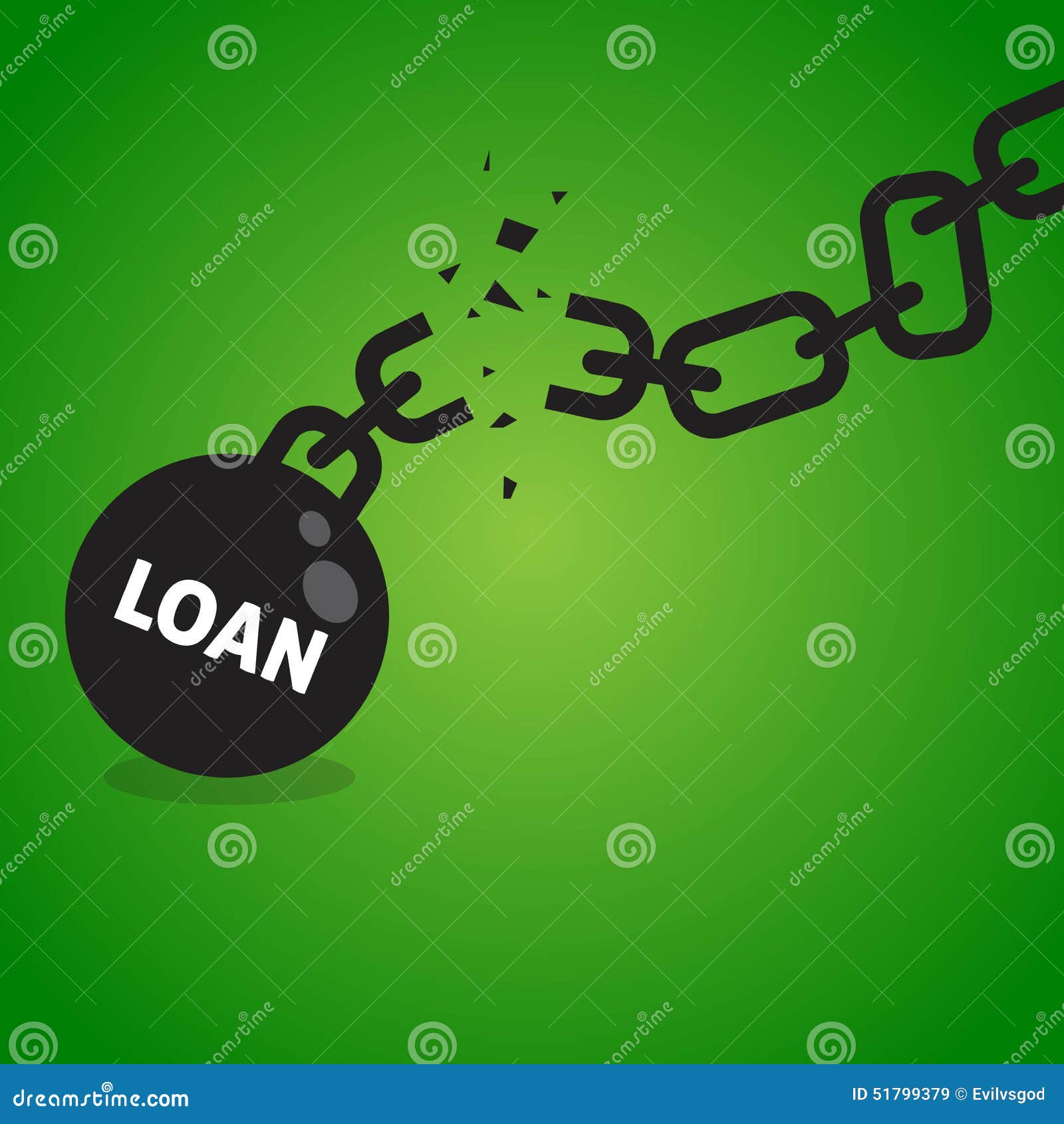 Emprunt illustration de vecteur. Illustration du emprunt - 51799379