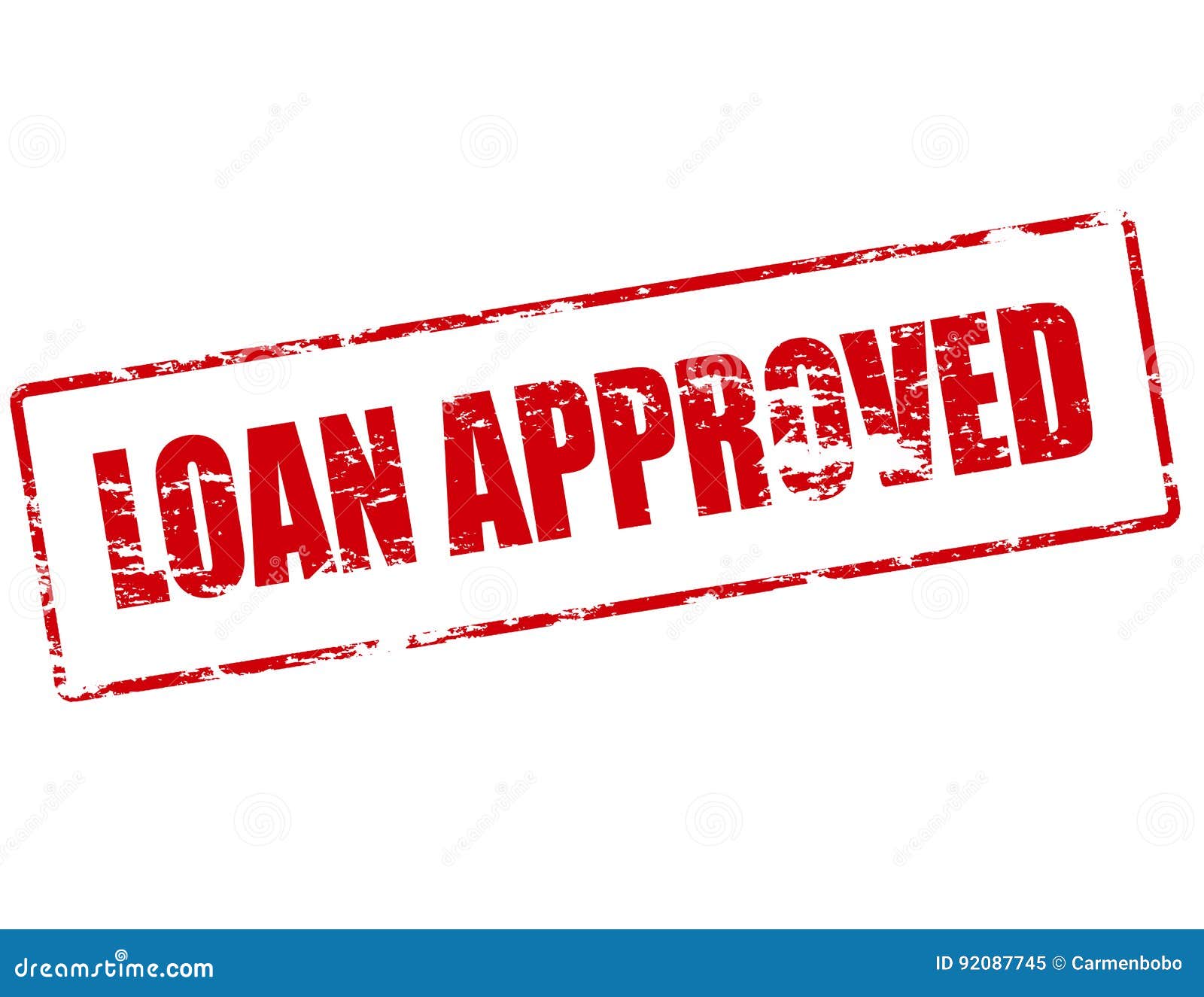 Emprunt reconnu illustration stock. Illustration du concept - 92087745