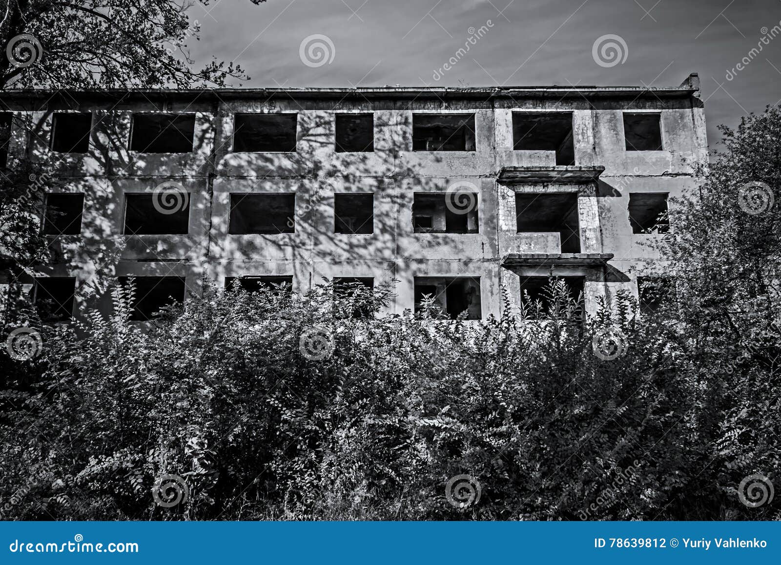 Empty Abandoned Collapsing House, Architecture Stock Photo - Image of ...