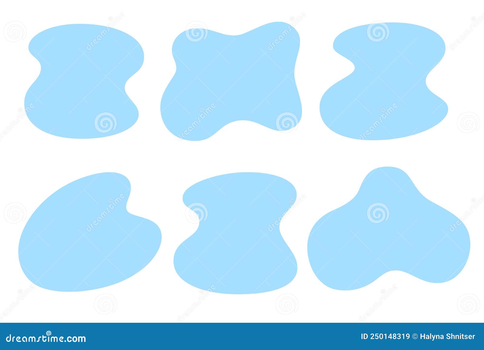 Empty Abstract Background Shapes. Flat Liquid Form Stock Vector ...