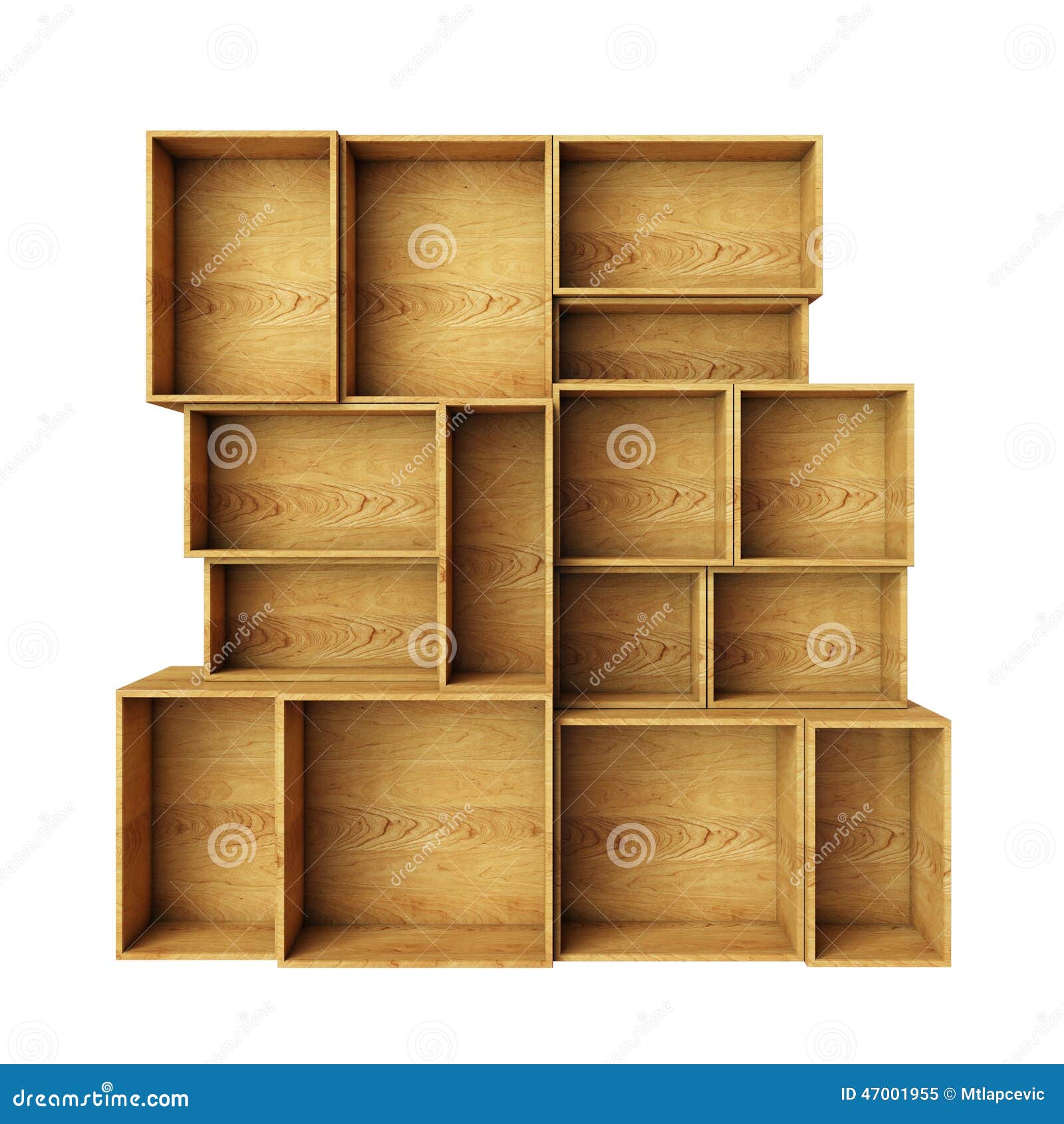 Wooden Shelves With The Foods In The Pantry Cartoon Vector ...