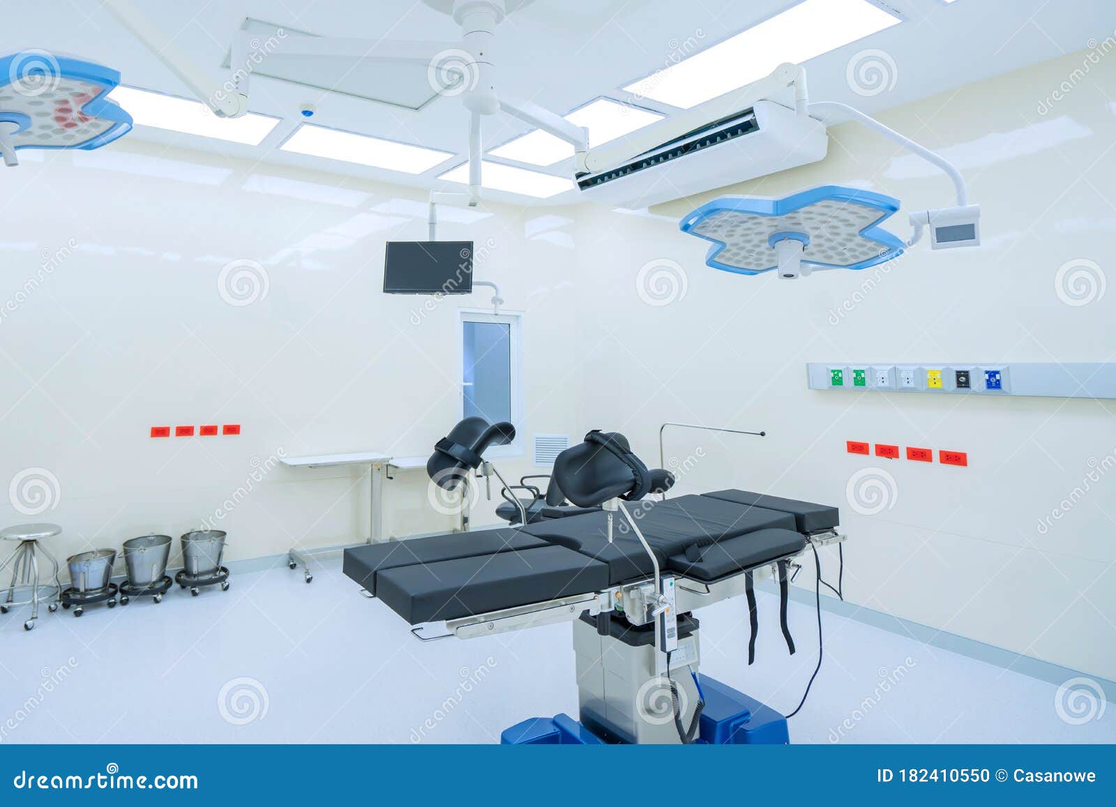 Empty Adjustable Patient`s Bed in the Maternity Ward at Hospital Stock ...