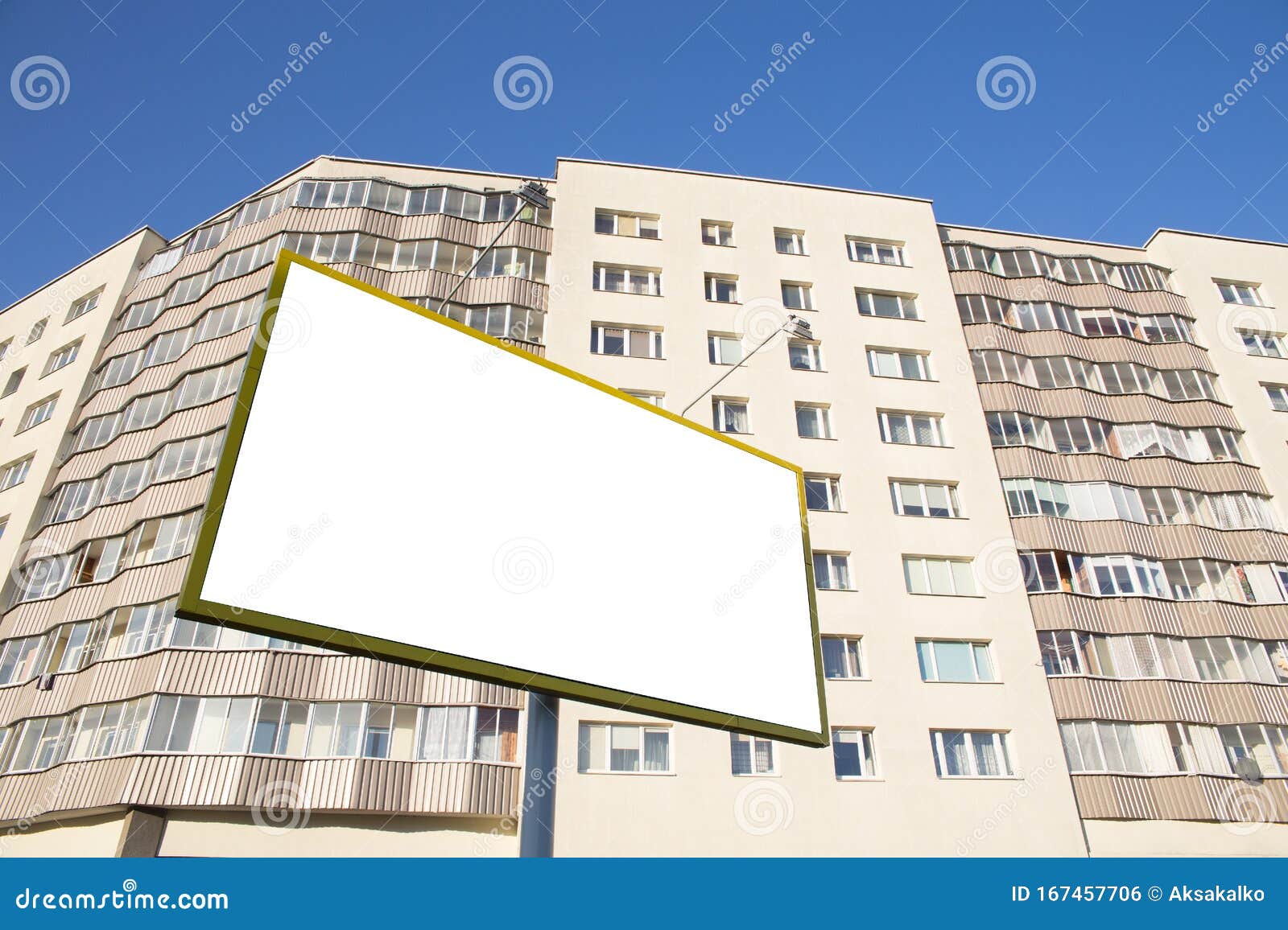 Empty Advertisement Billboard Stock Photo - Image of large ...