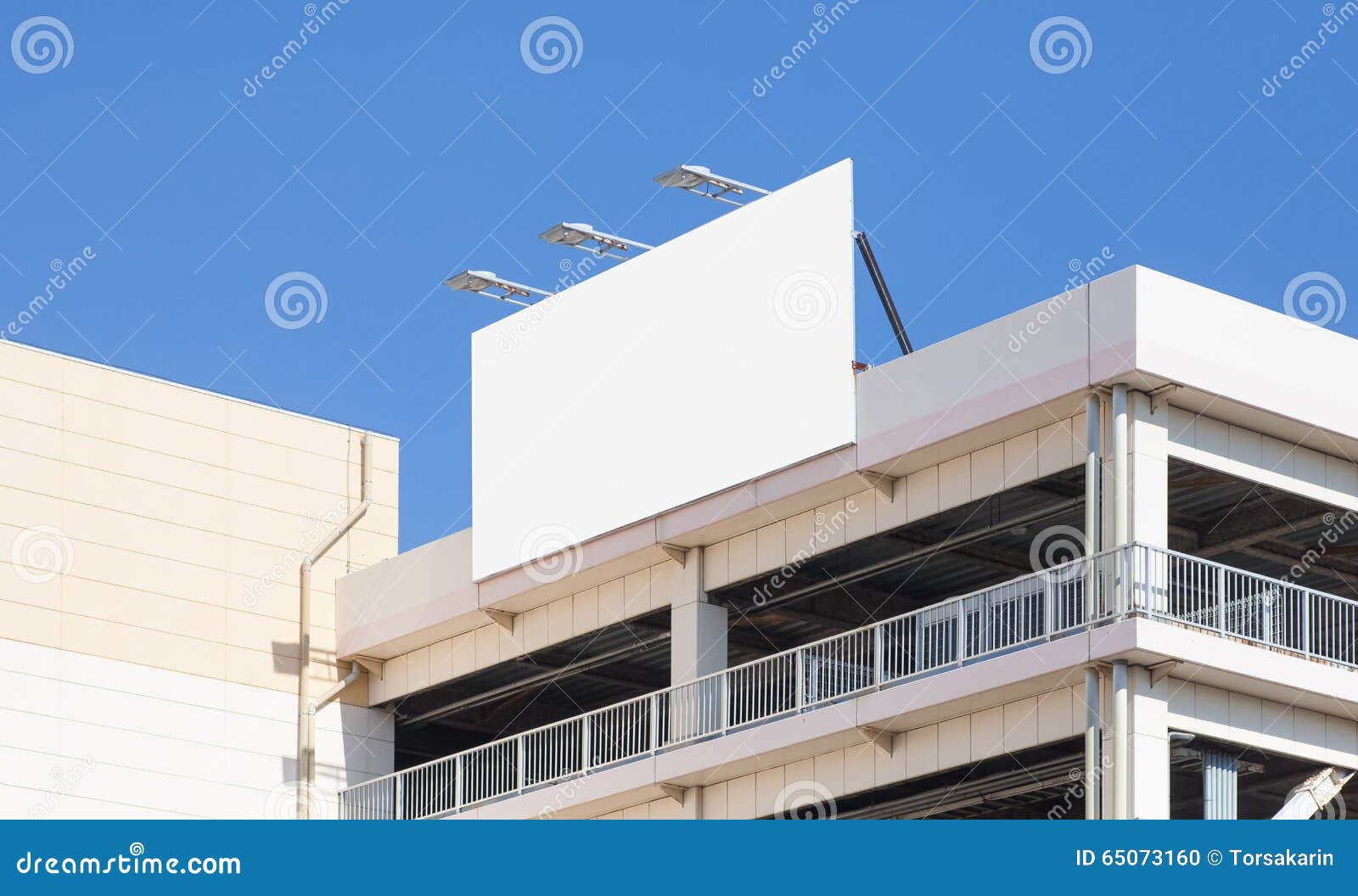 Empty Advertisement Billboard Stock Photo - Image of parking, sign ...