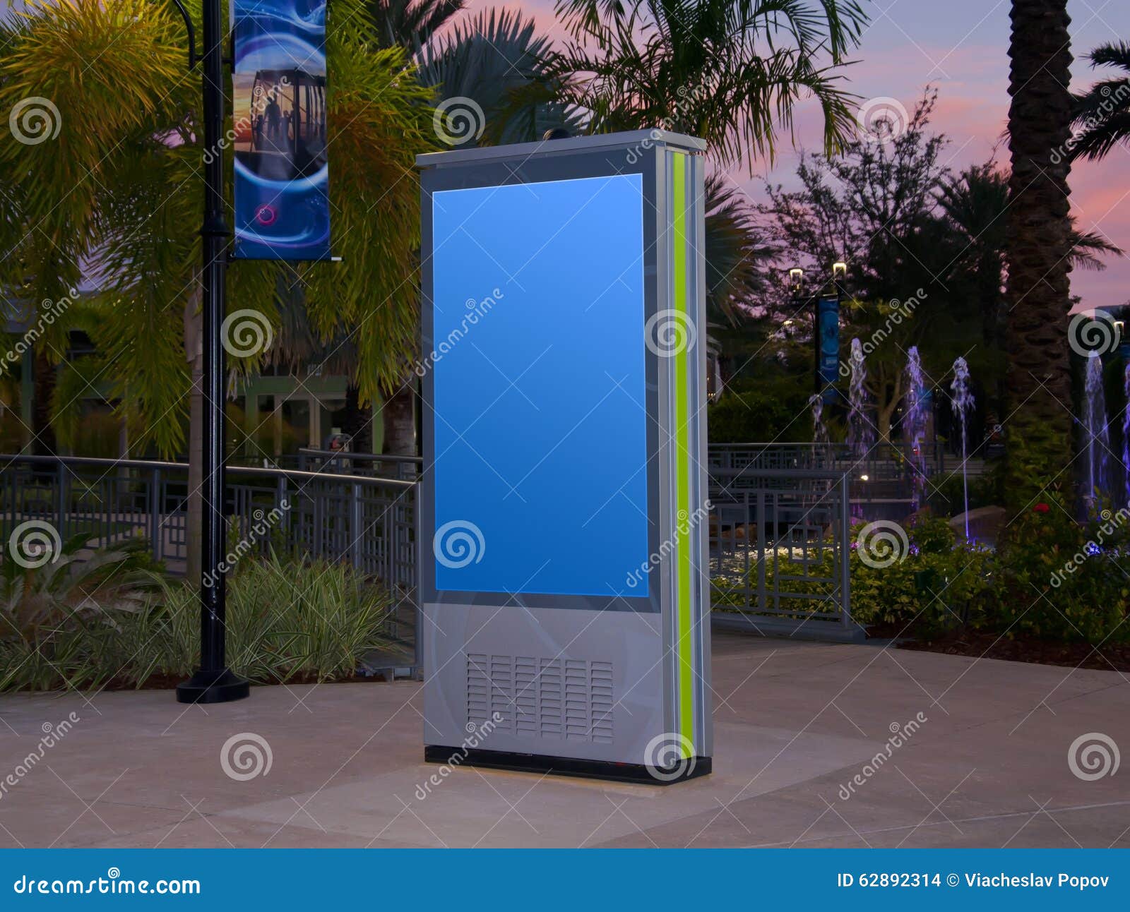 Empty Advertisement Hoarding on a Street Stock Photo - Image of ...