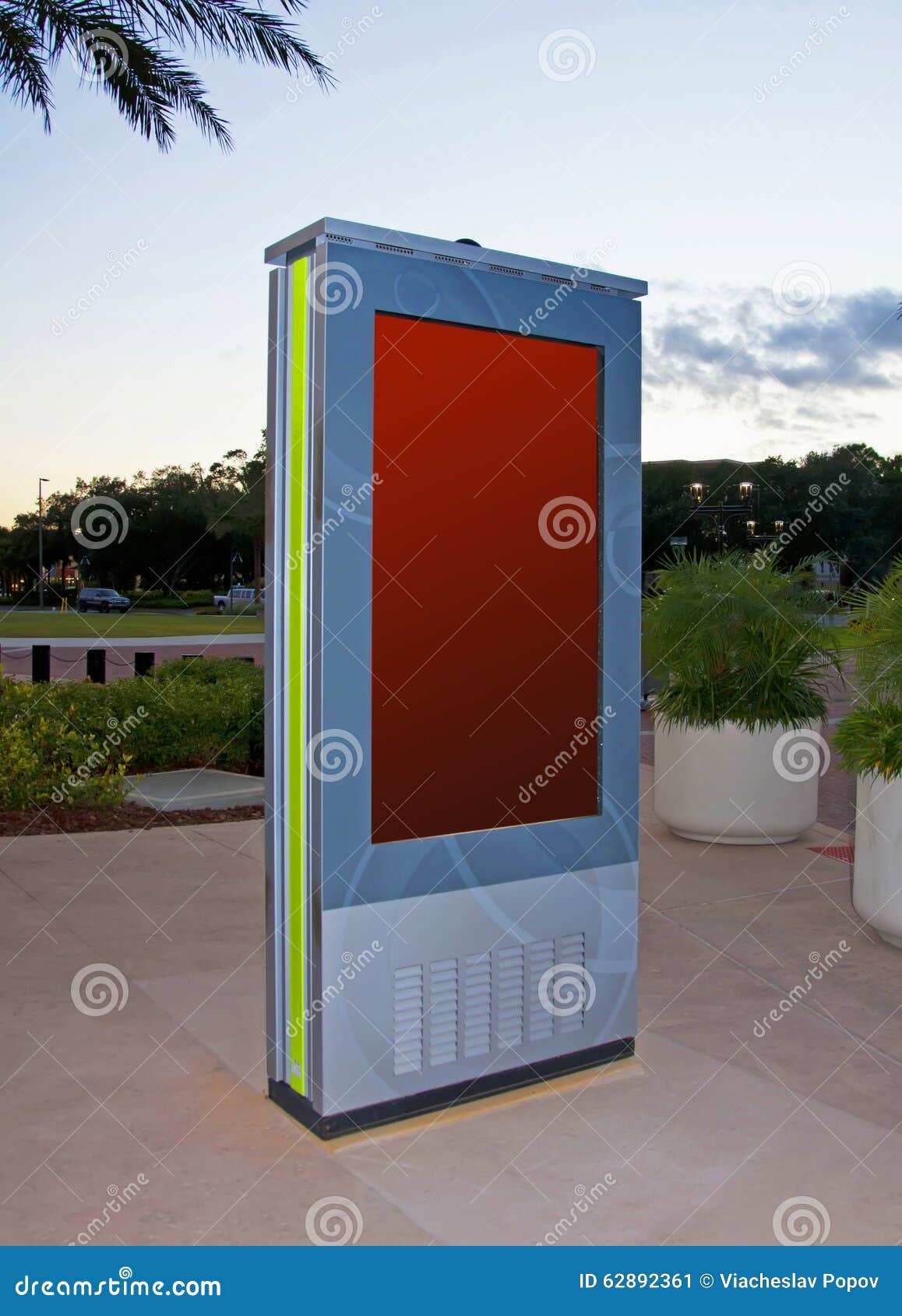 Empty Advertisement Hoarding on a Street Stock Image - Image of ...