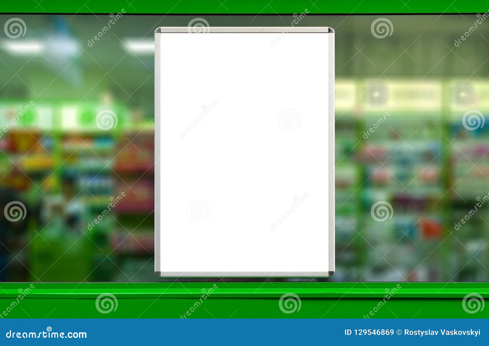 Empty advertising board stock image. Image of information - 129546869