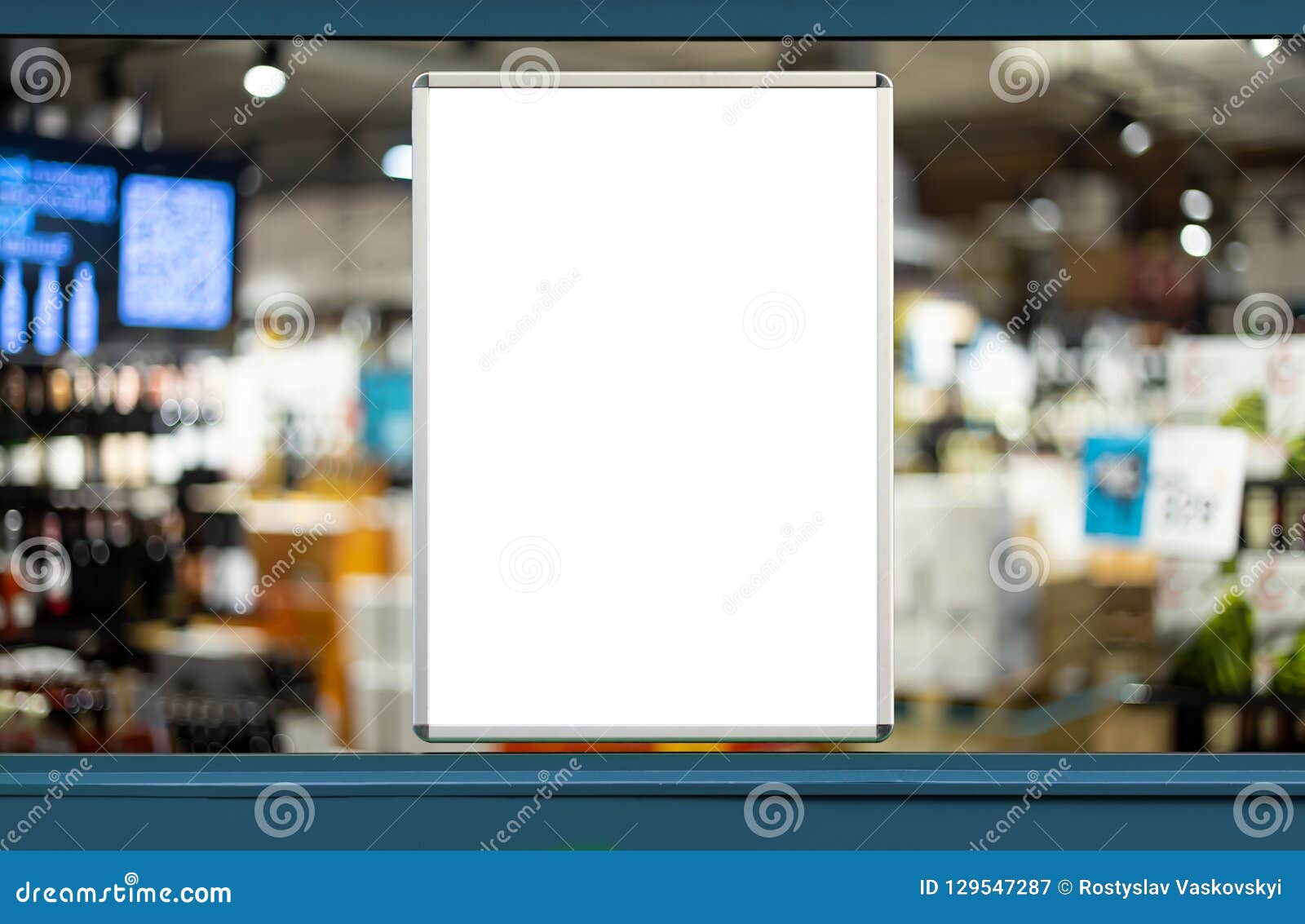 Empty advertising board stock image. Image of mock, exhibition - 129547287