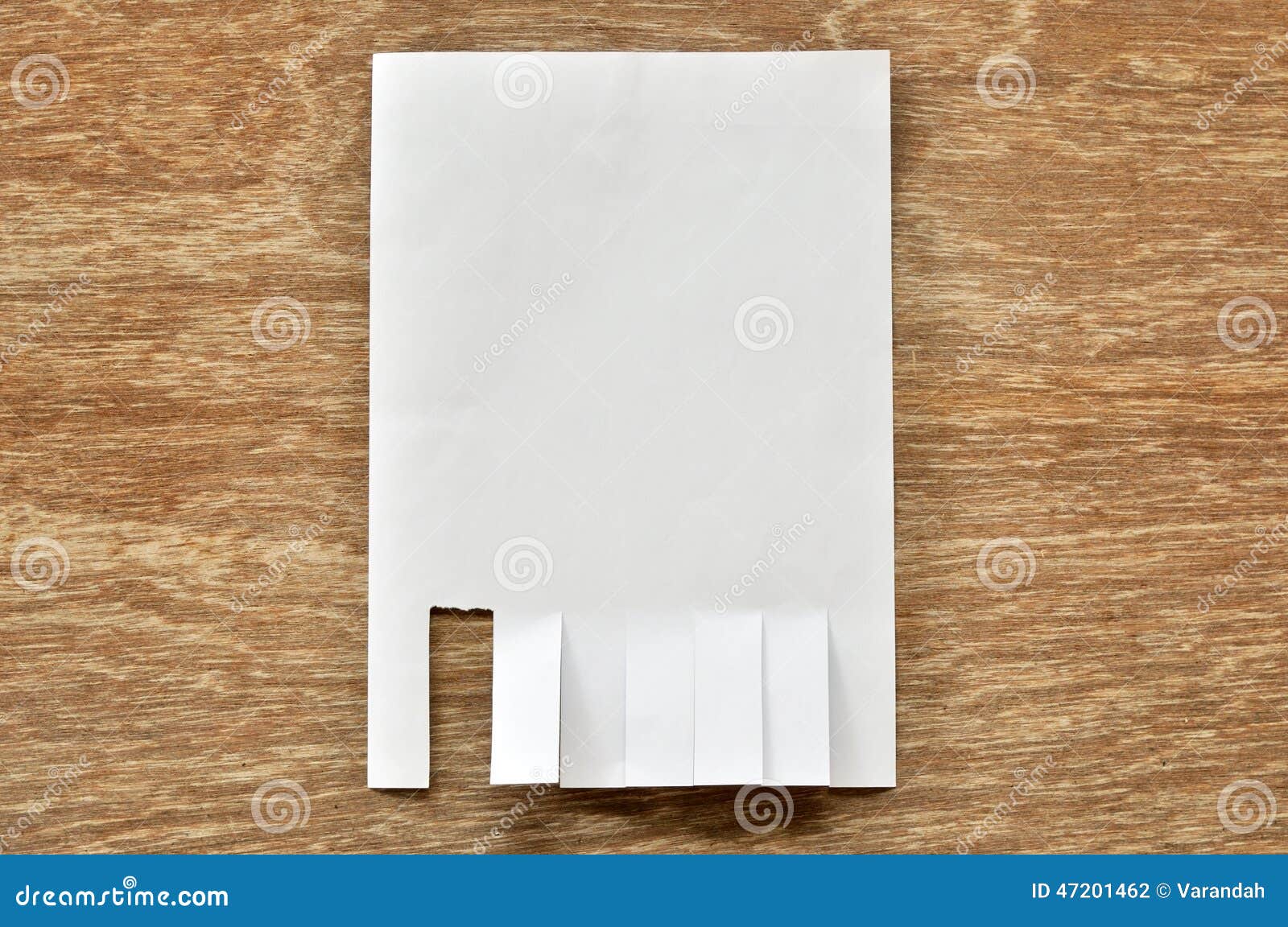 Empty Advertising of Paper Notice on Wood Stock Photo - Image of sign ...