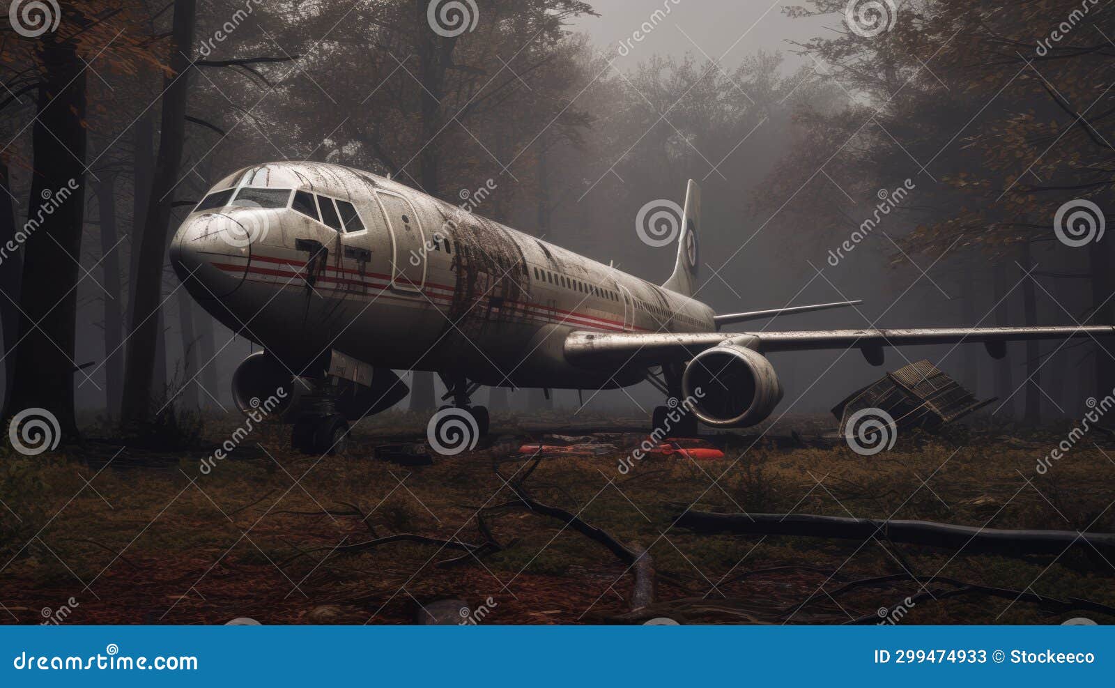 Eerily Realistic Airport Plane Crash through Forest - Rusticcore 8k ...