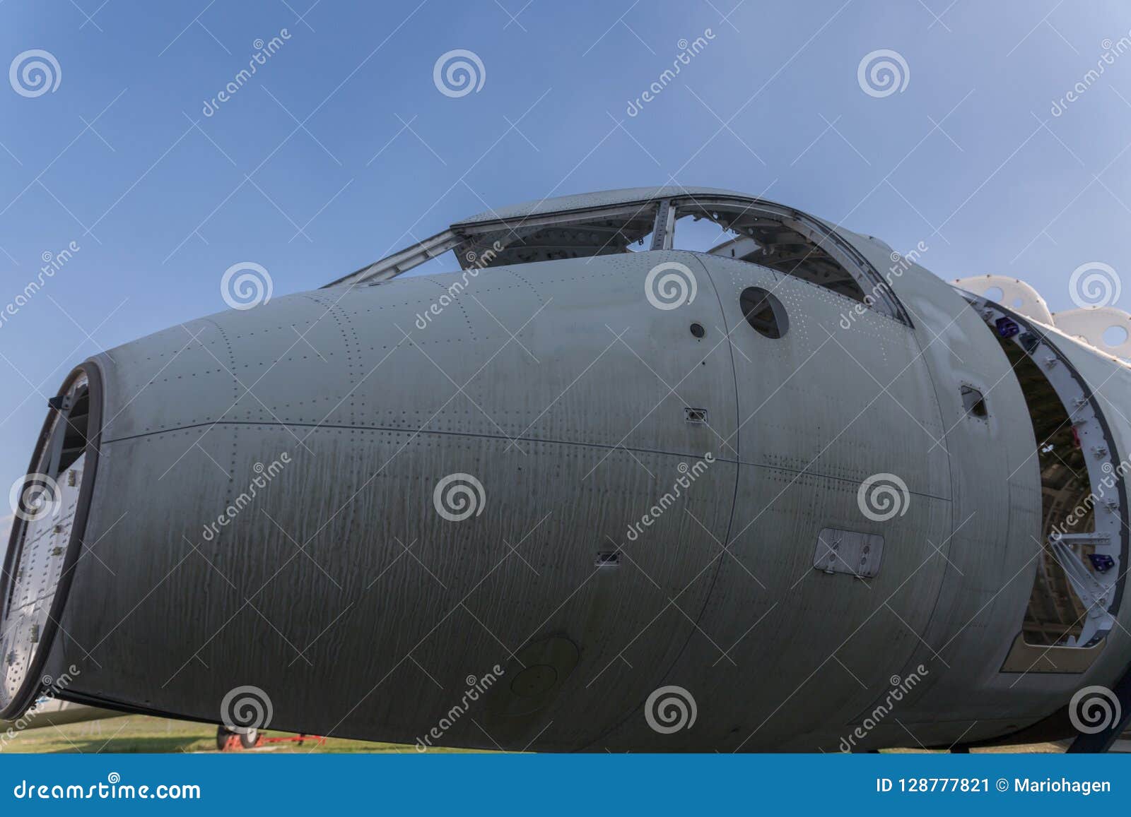 Empty Airplane Airframe / Fuselage Stock Image - Image of airbus ...