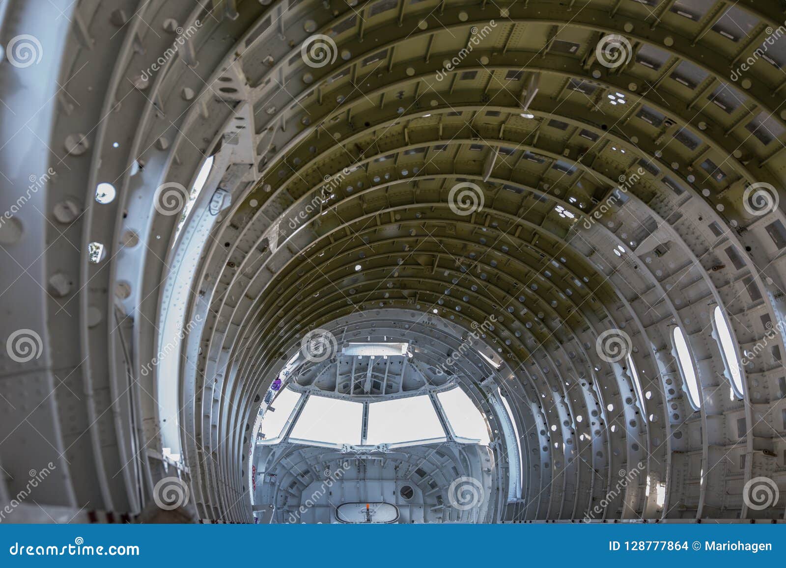 Empty Airplane Airframe / Fuselage Stock Photo - Image of modern ...