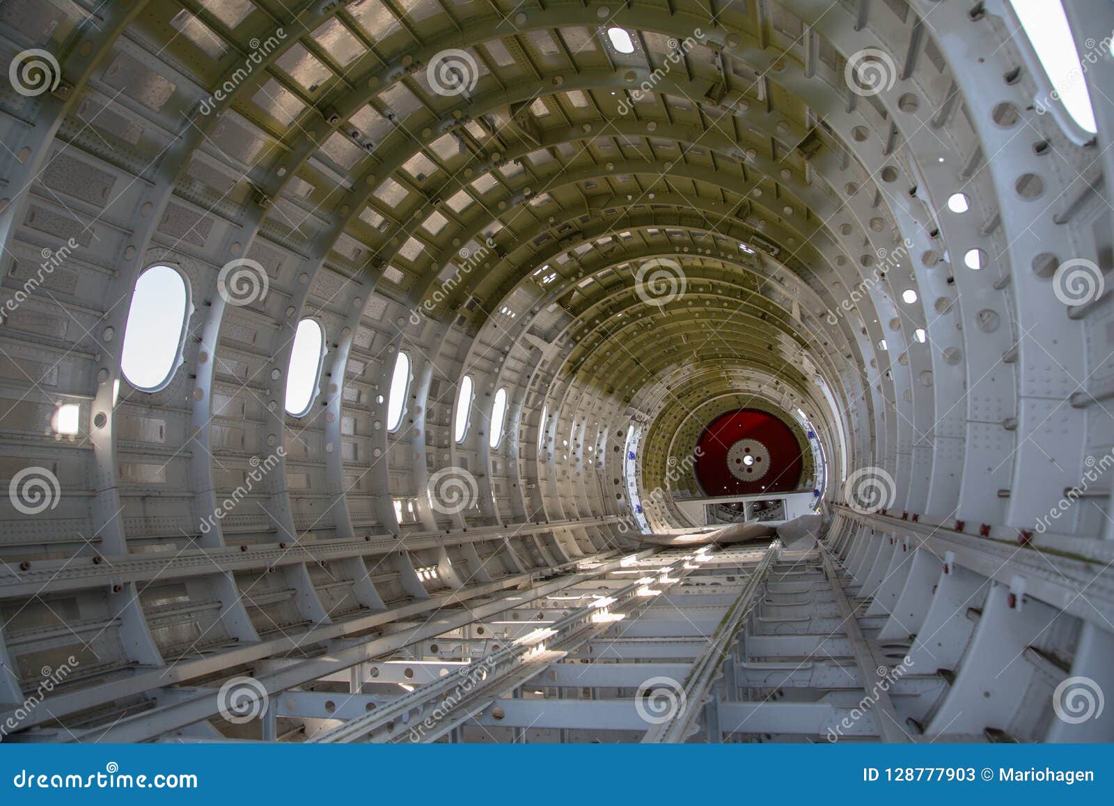 Empty Airplane Airframe / Fuselage Stock Image - Image of body, high ...