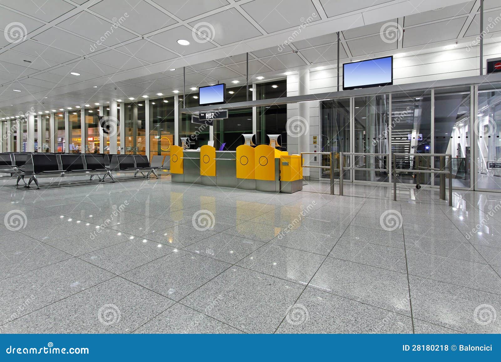 Empty airport stock photo. Image of transport, international - 28180218