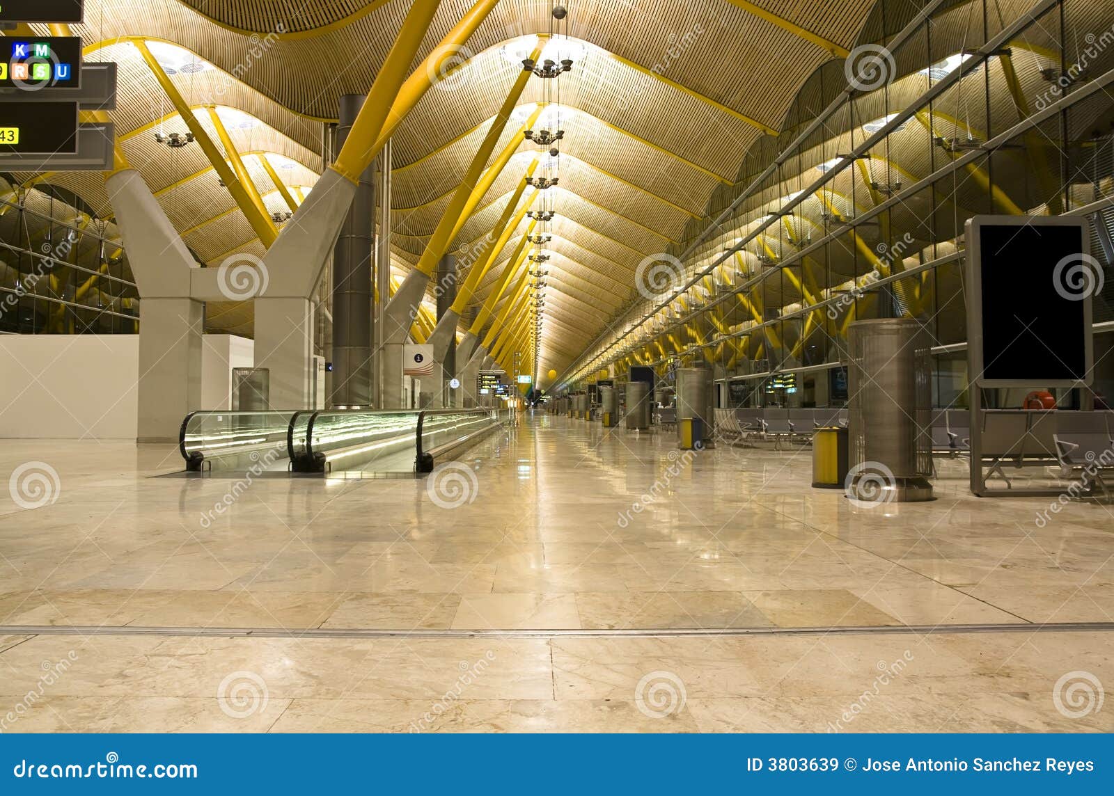 Empty airport stock image. Image of modern, bomb, long - 3803639