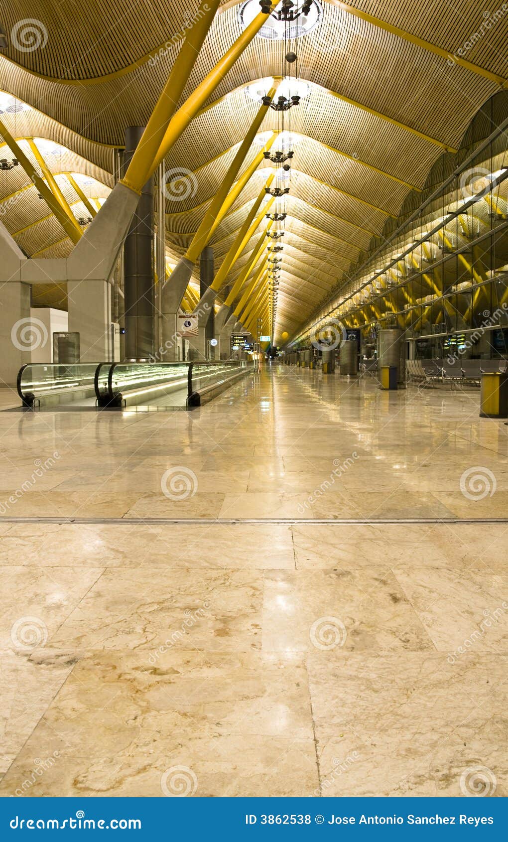 Empty airport stock photo. Image of modern, journey, futuristic - 3862538