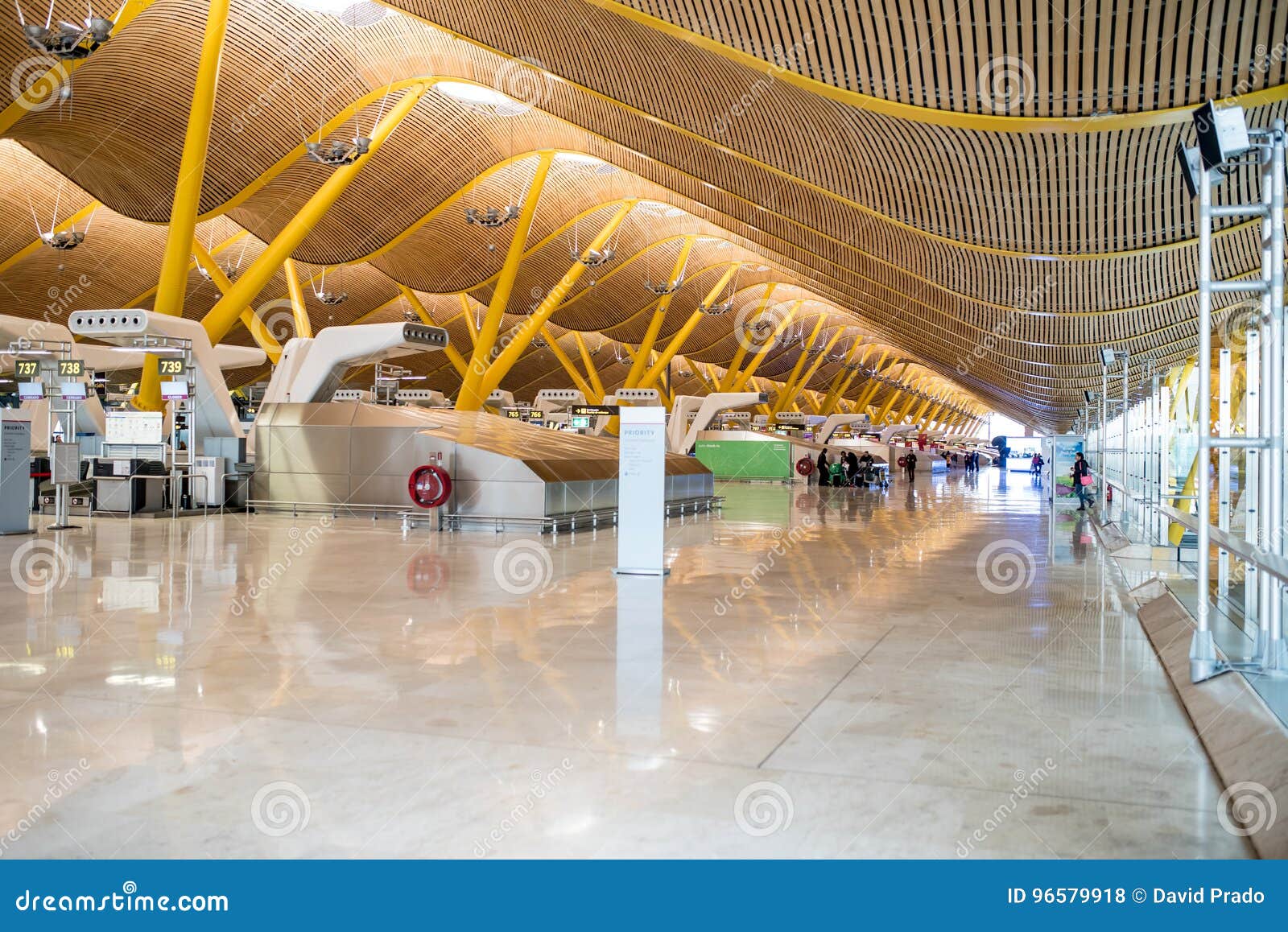 Empty Airport Inside Terminal and Check-in Counter Editorial Stock ...