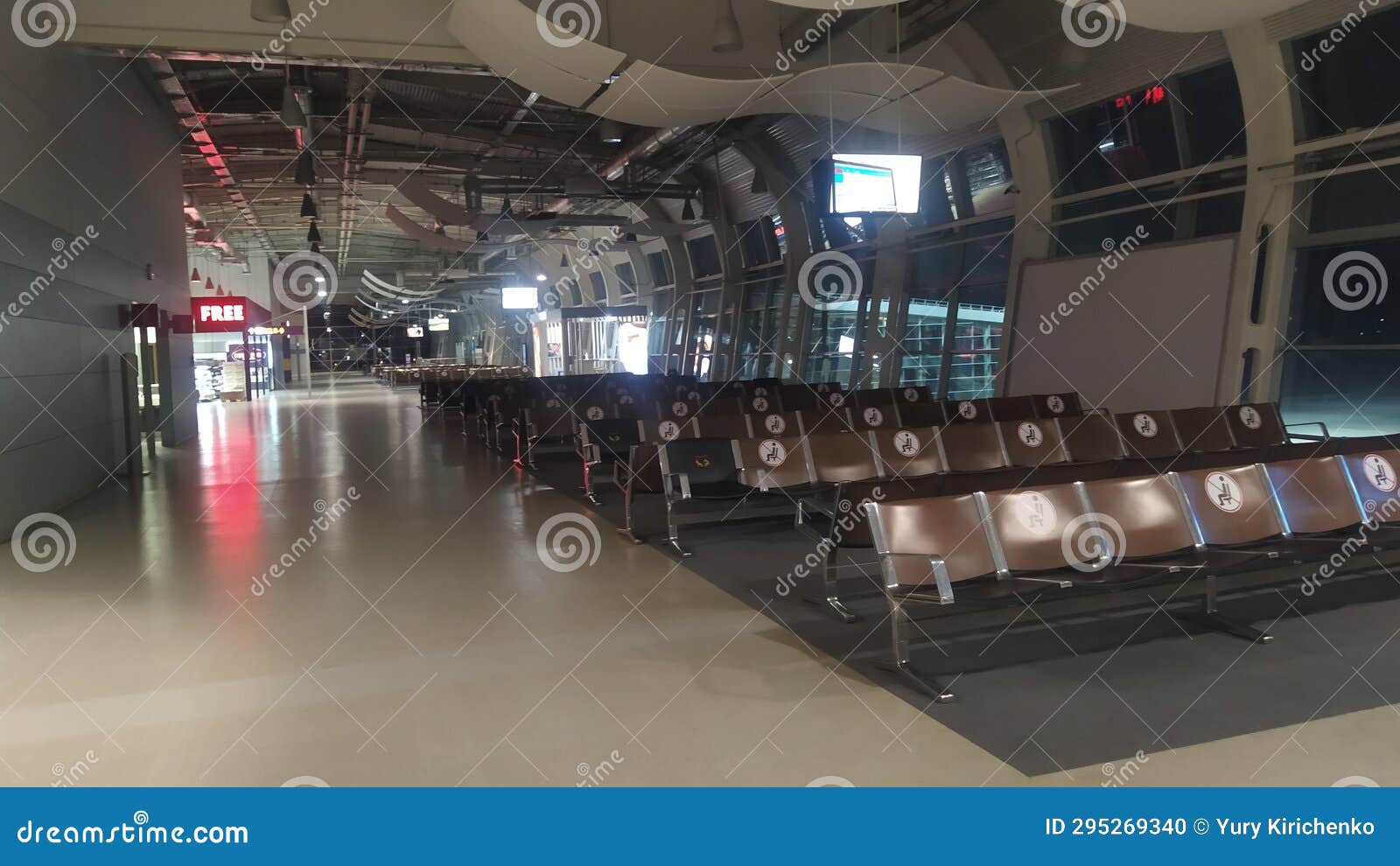 Empty Airport Terminal without People Stock Photo - Image of empty ...