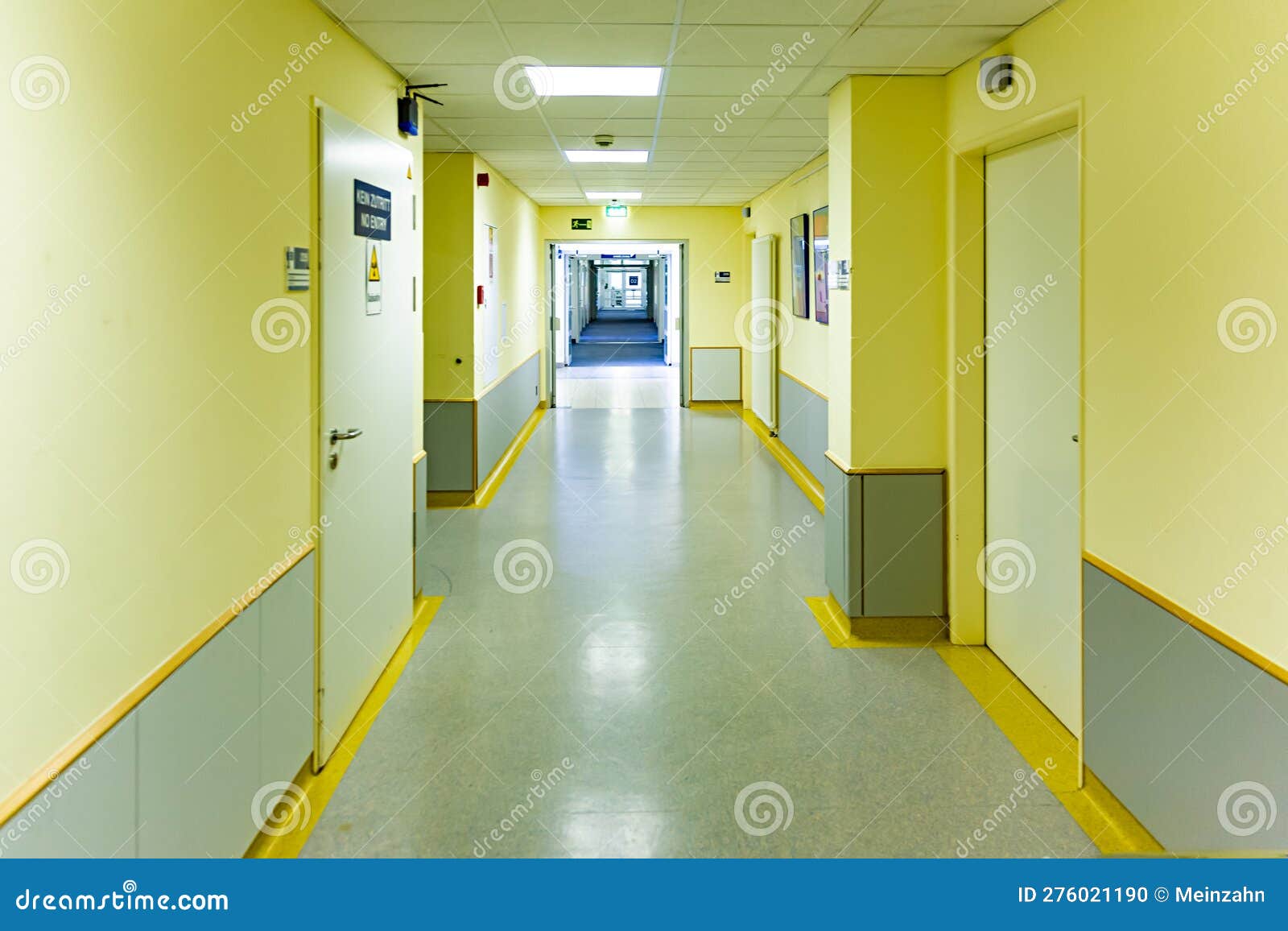 A Typical Hospital Room With A Bed And A Clock Royalty-Free Stock Photo ...