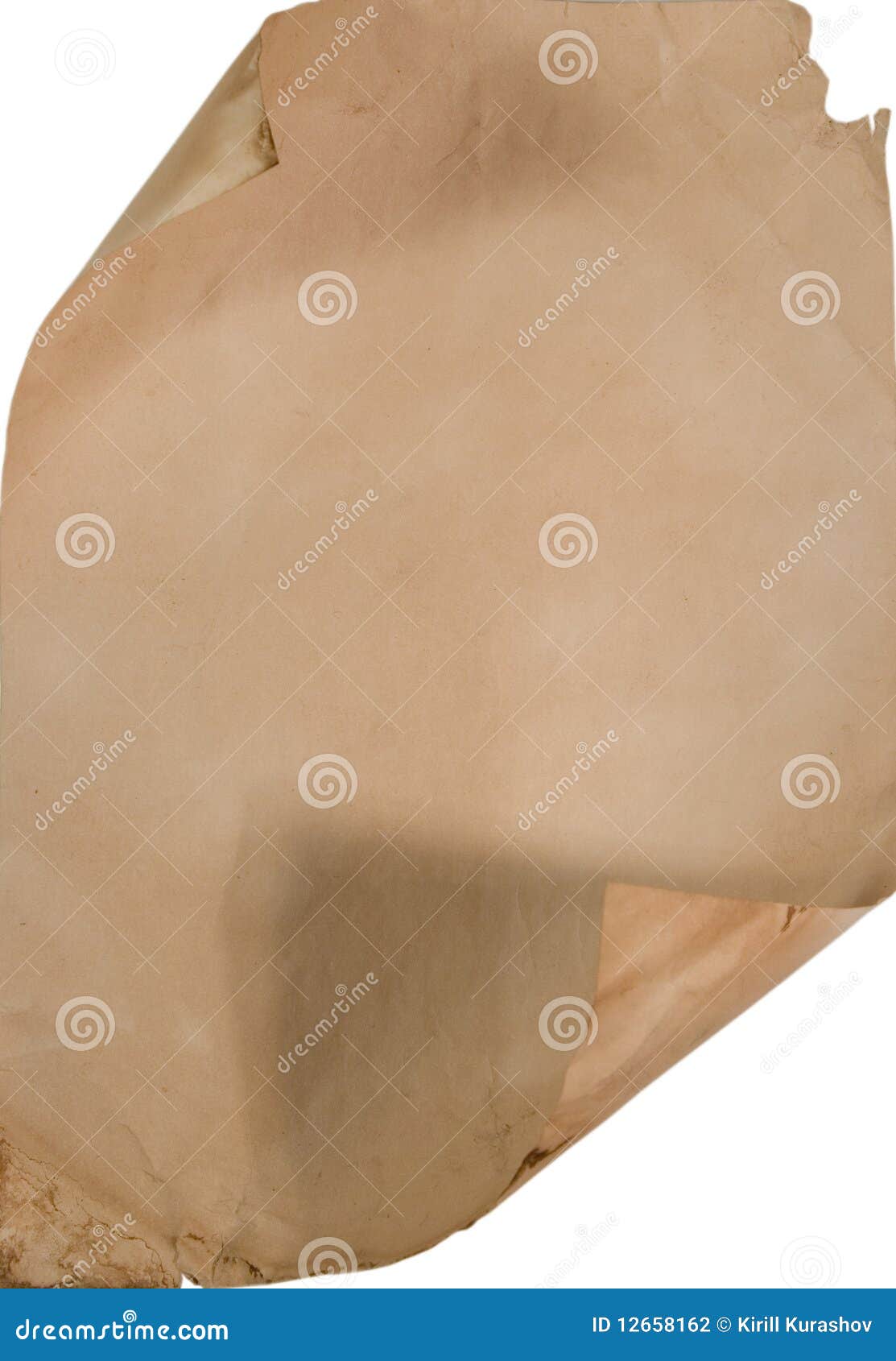 Empty ancient manuscript stock photo. Image of scroll - 12658162