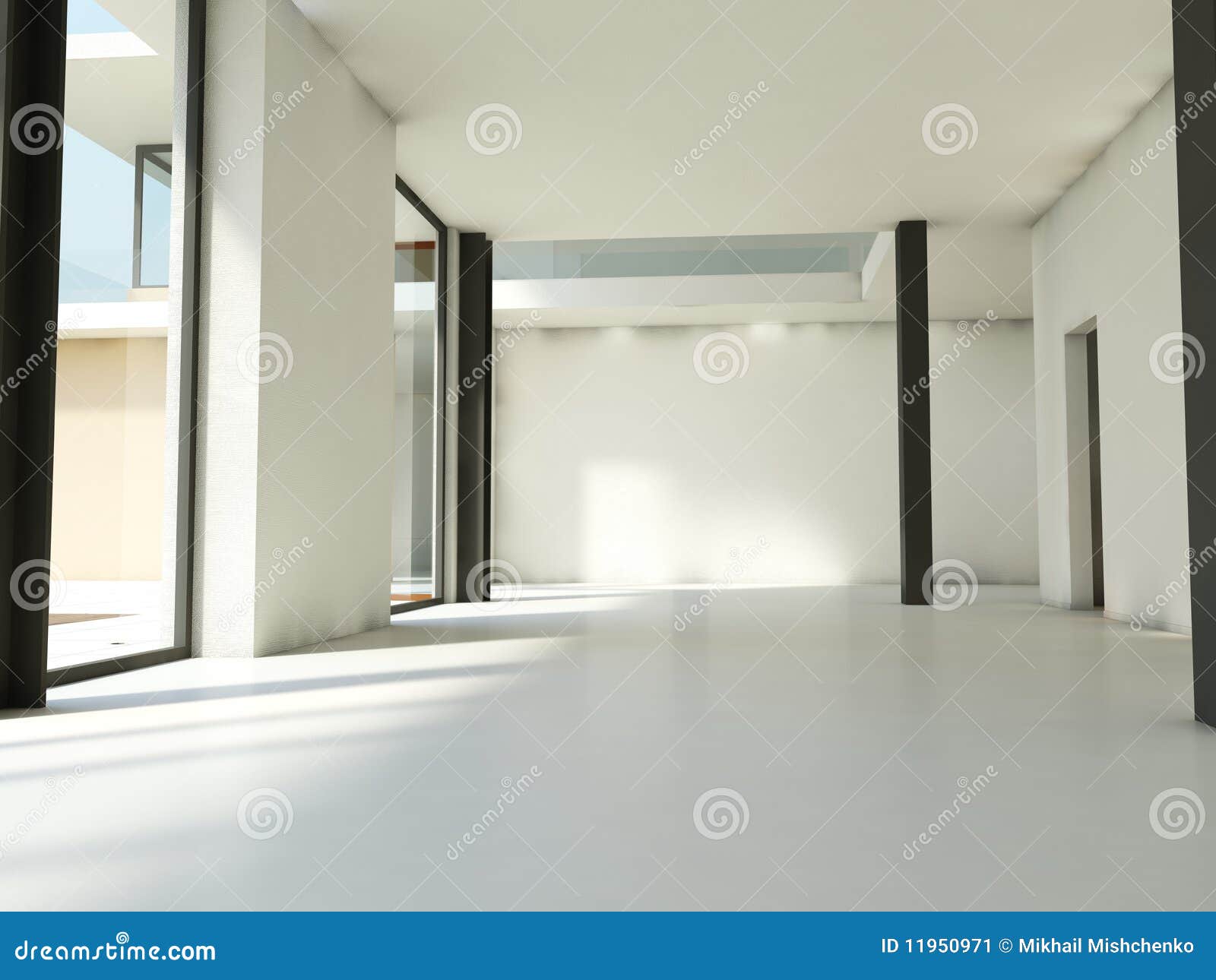 Empty apartment stock image. Image of home, minimalism - 11950971