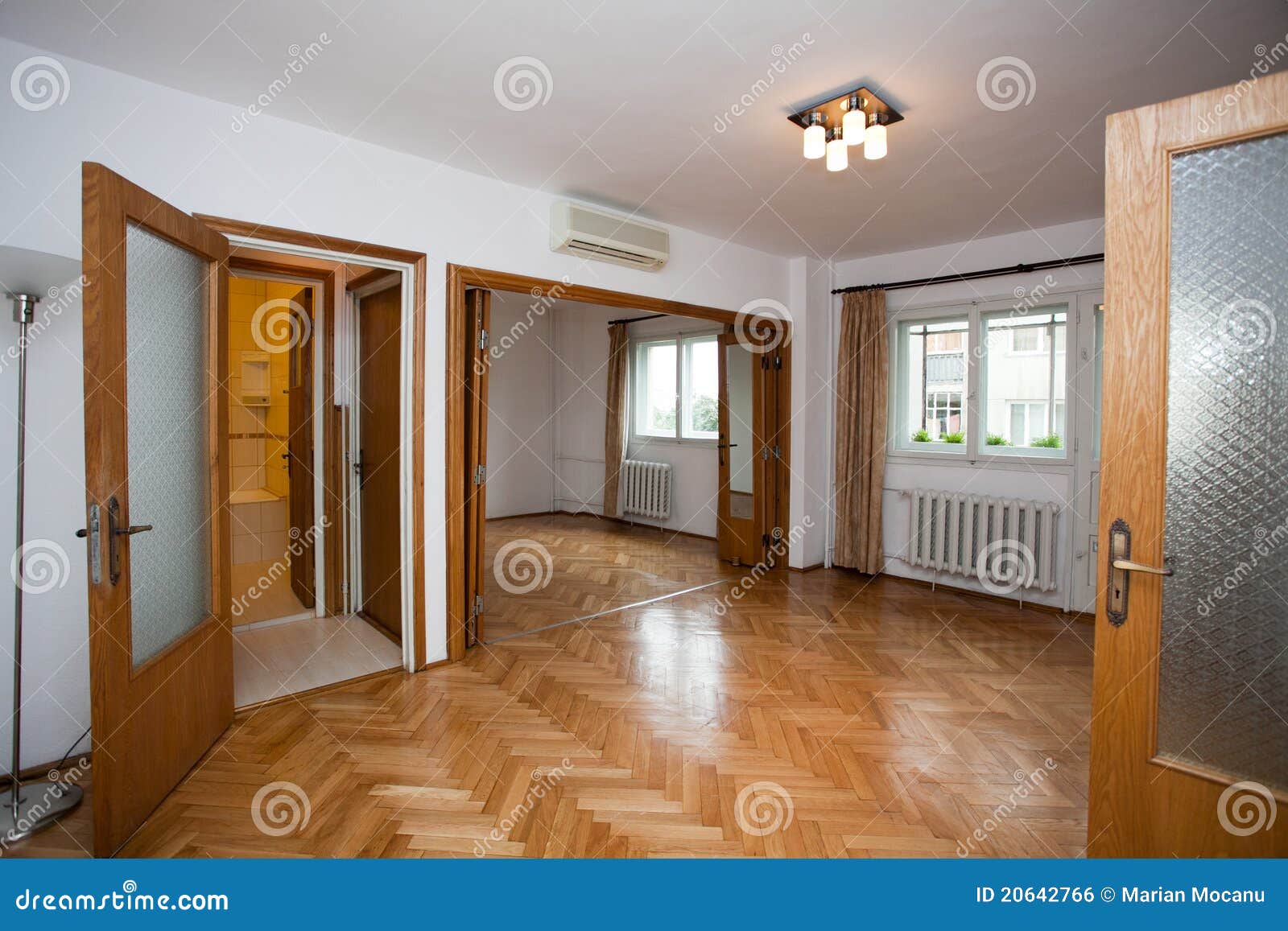 Empty apartment stock photo. Image of rent, objects, comfort - 20642766