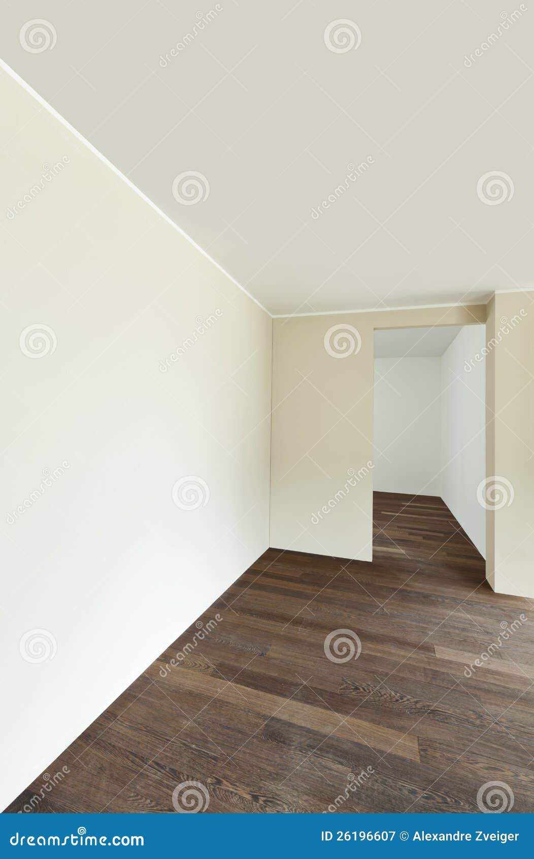 Empty apartment stock image. Image of contemporary, room - 26196607