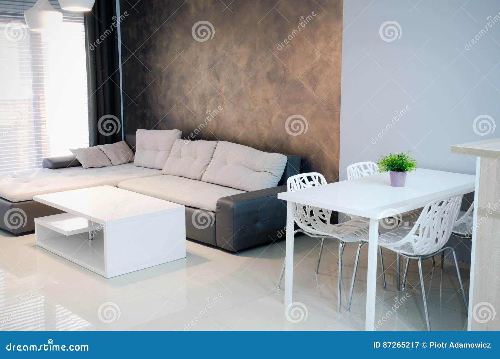 Empty Apartment, Modern Flat Stock Image - Image of architecture ...