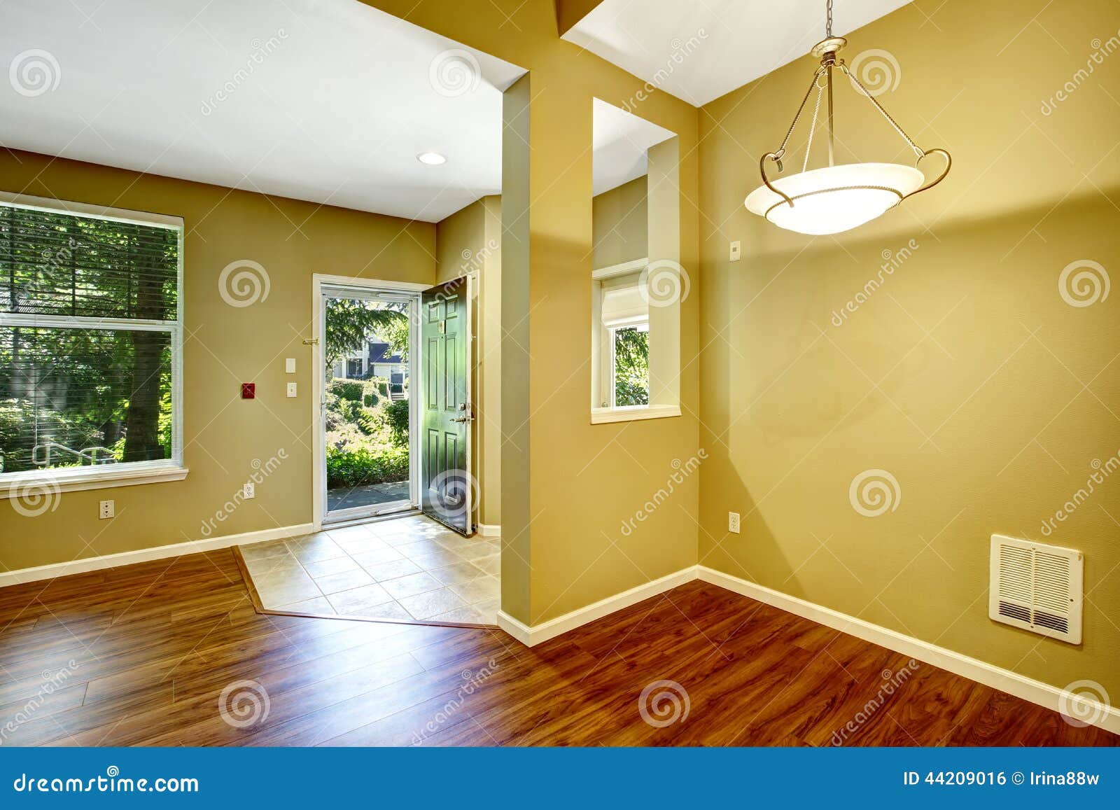 Empty Apartment with Open Floor Plan.Entrance Hallway Stock Photo ...