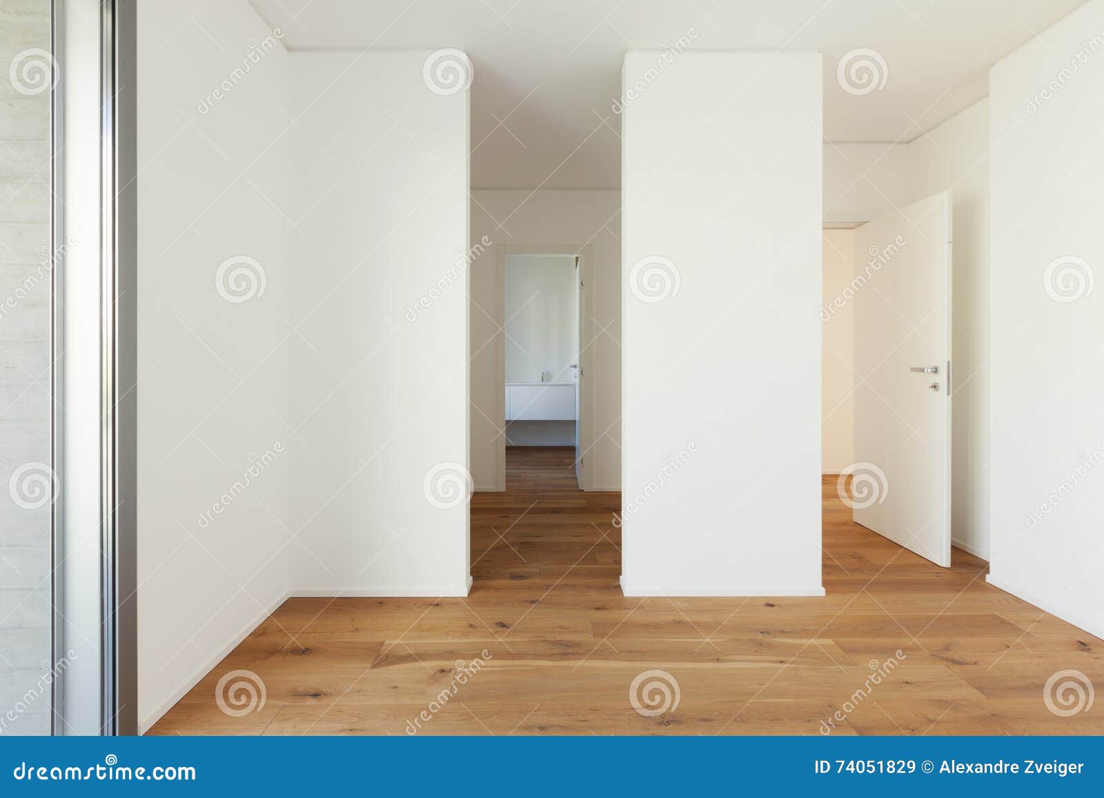 Empty apartment, room stock image. Image of view, estate - 74051829