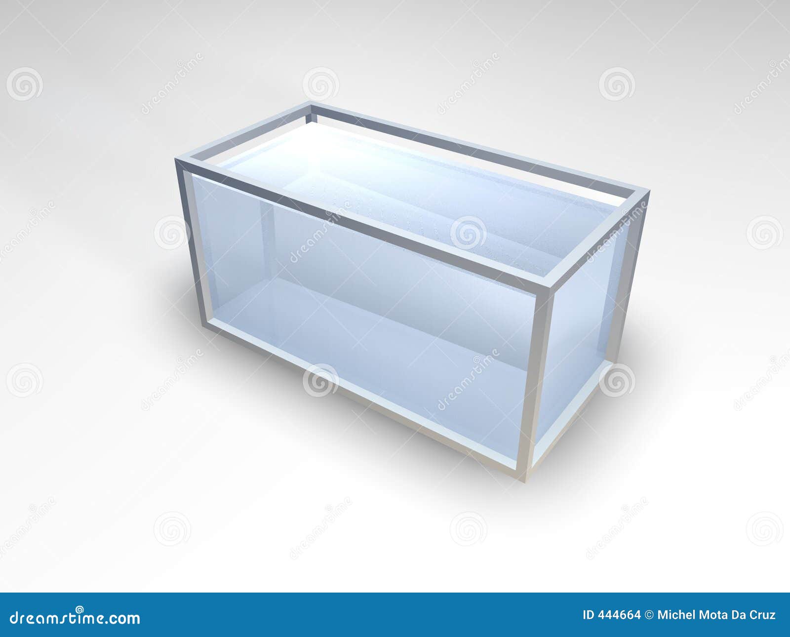 Empty Aquarium Fish. Glass Vessel For Keeping Aquatic Animals. Vector ...