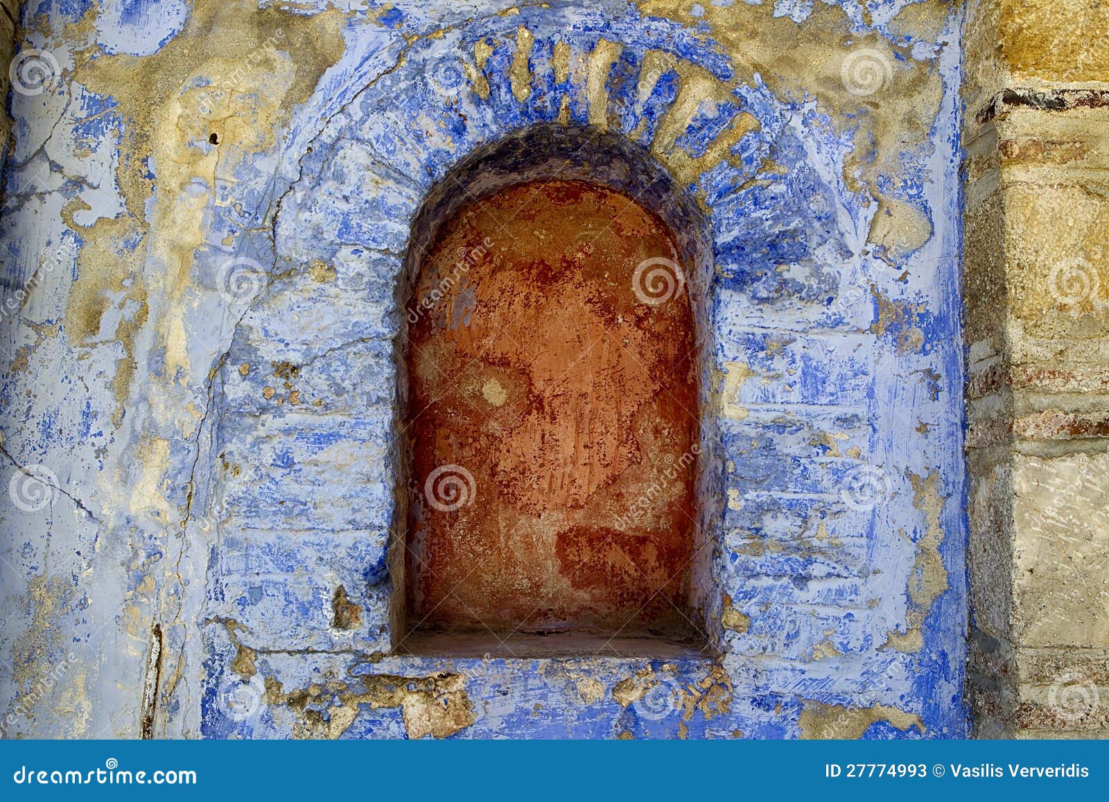 Empty Arch Indent on an Old Building Stock Image - Image of empty ...