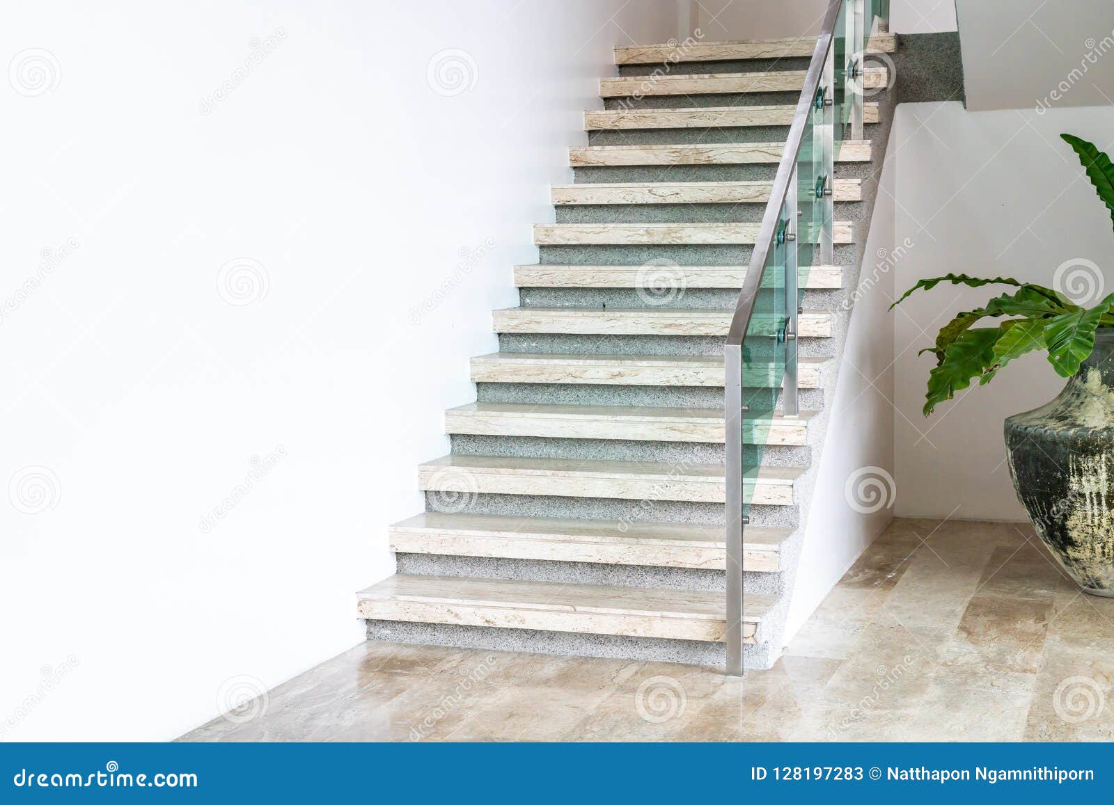 Empty Architecture of Stair Design Stock Image - Image of stairs ...