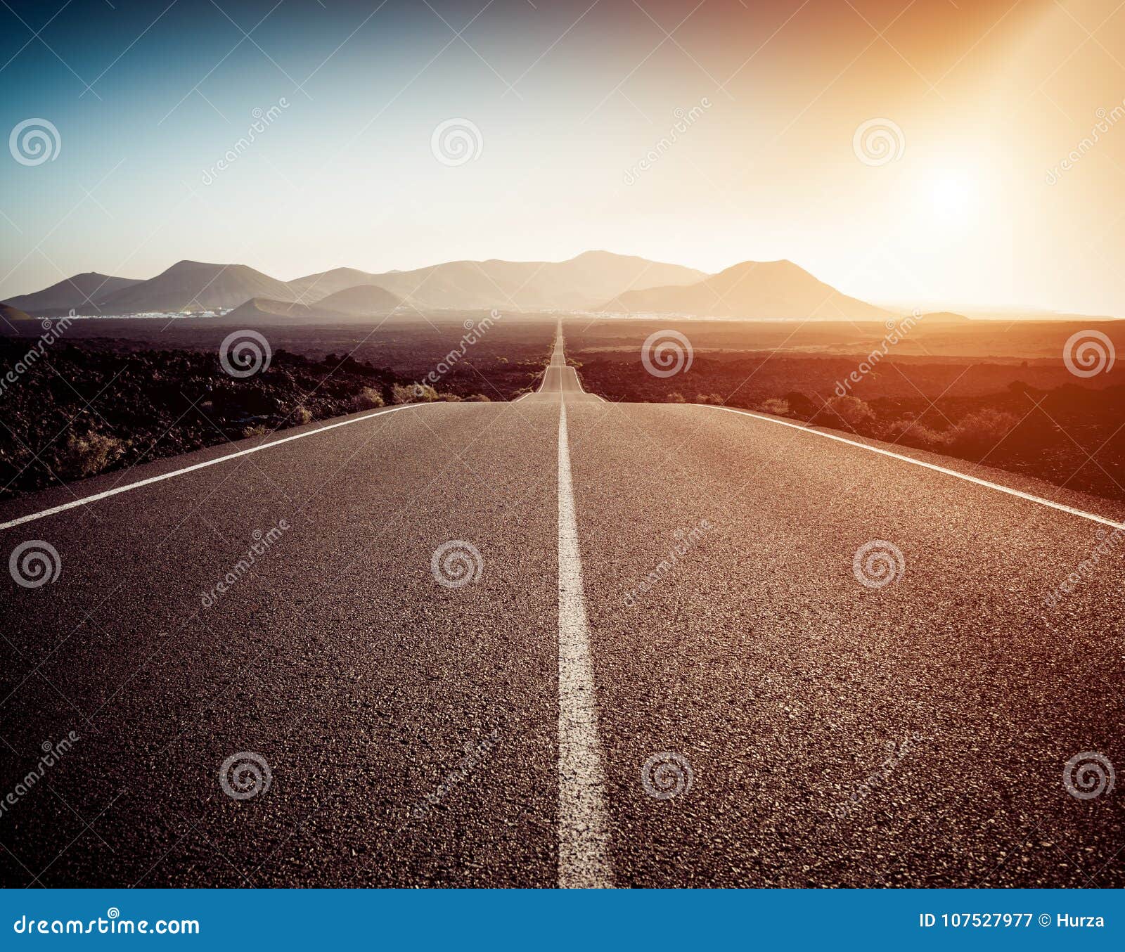 Road on a sunny summer day stock image. Image of sunny - 107527977