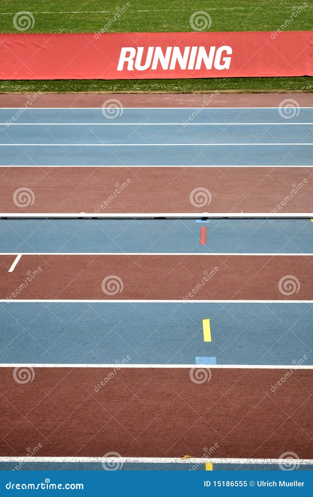 Empty athletic tracks stock image. Image of sign, sport - 15186555