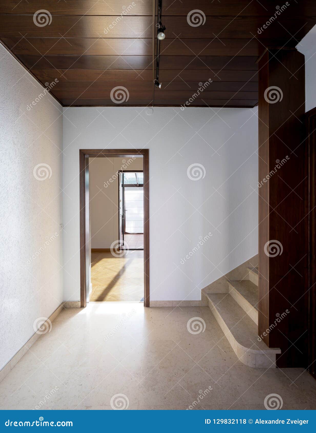 Empty Atrium in a Classic House, Nobody Stock Photo - Image of marble ...