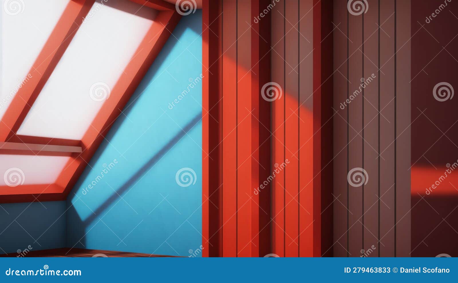 Empty Attic Interior. Generative AI Stock Illustration - Illustration ...