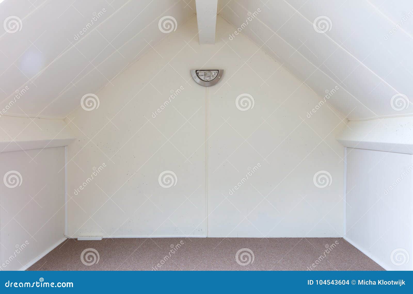 Empty attic room interior stock photo. Image of white - 104543604