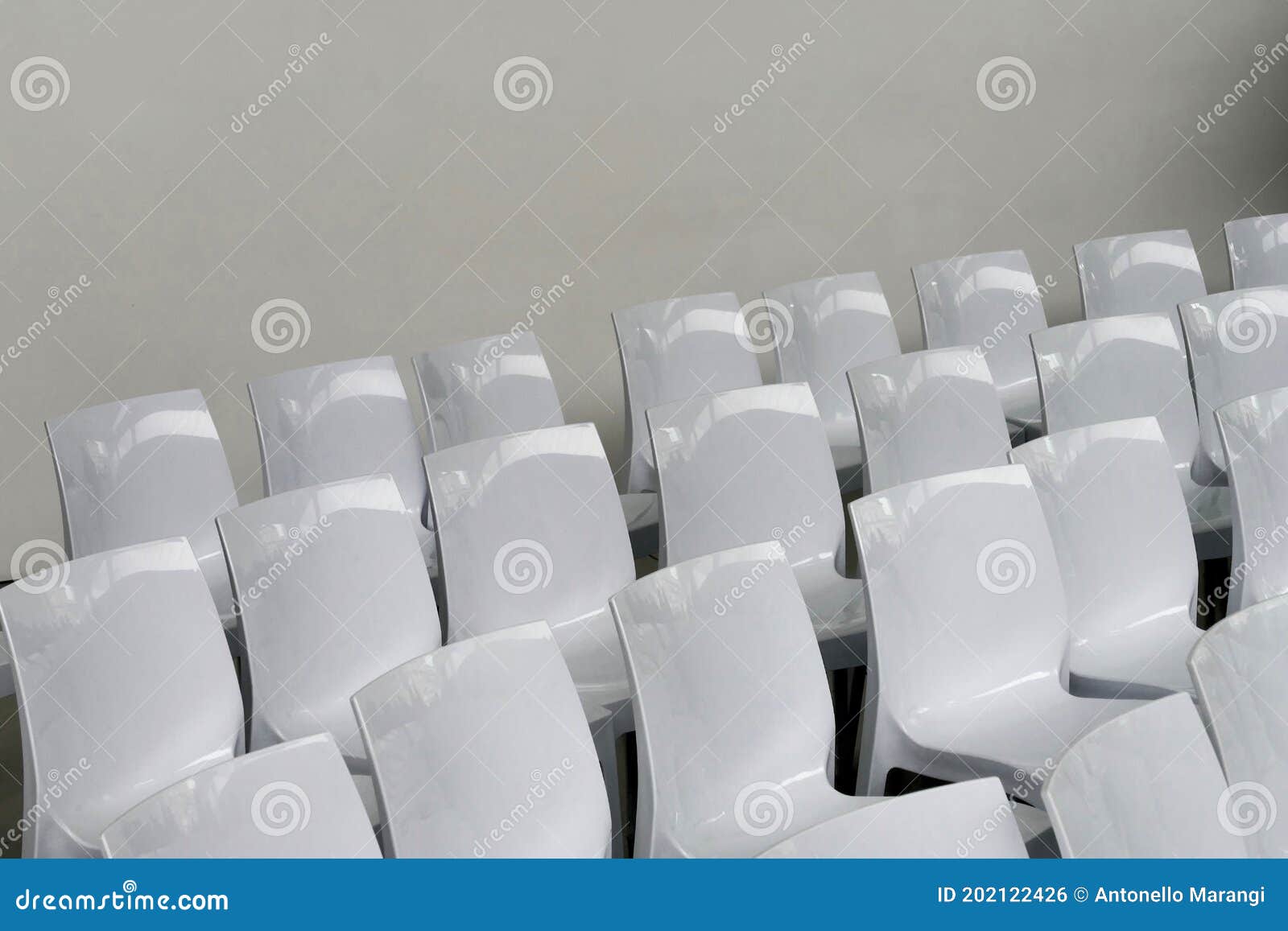 Empty Audience Seats Arranged in Rows Stock Photo - Image of ...