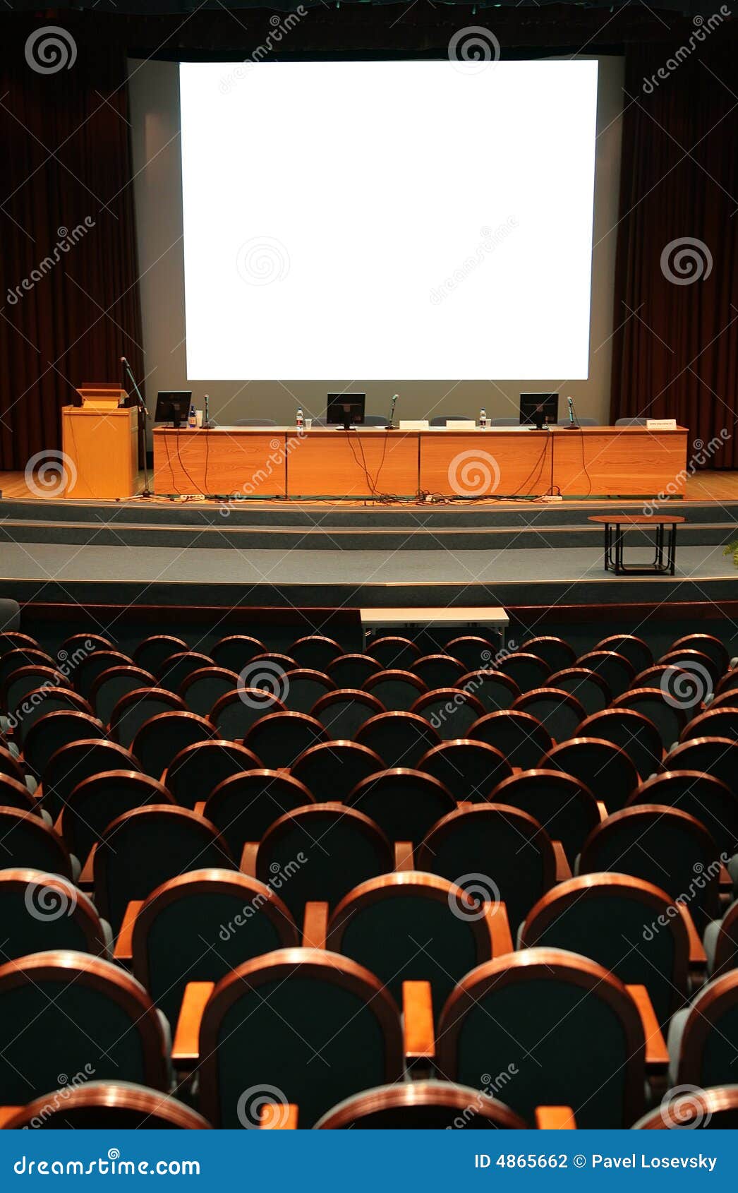 Empty auditorium stock photo. Image of empty, light, education - 4865662