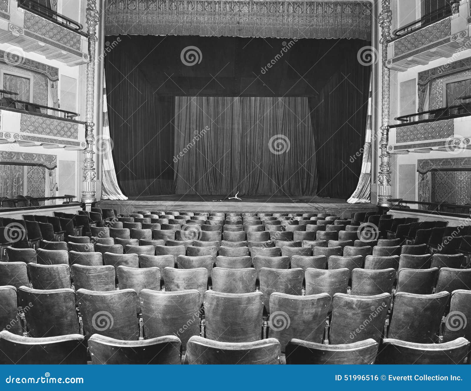 EMPTY AUDITORIUM stock photo. Image of deserted, balcony - 51996516