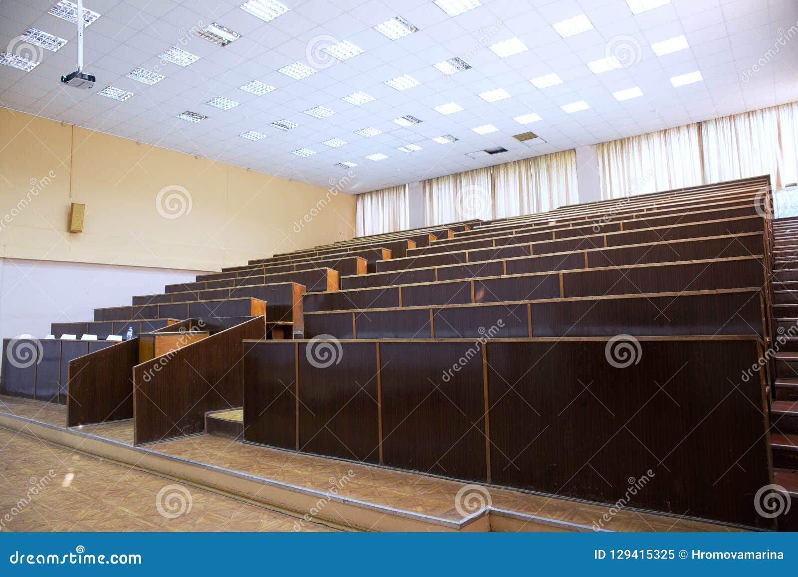 Empty Auditorium Filled with Sunlight. Editorial Image - Image of ...
