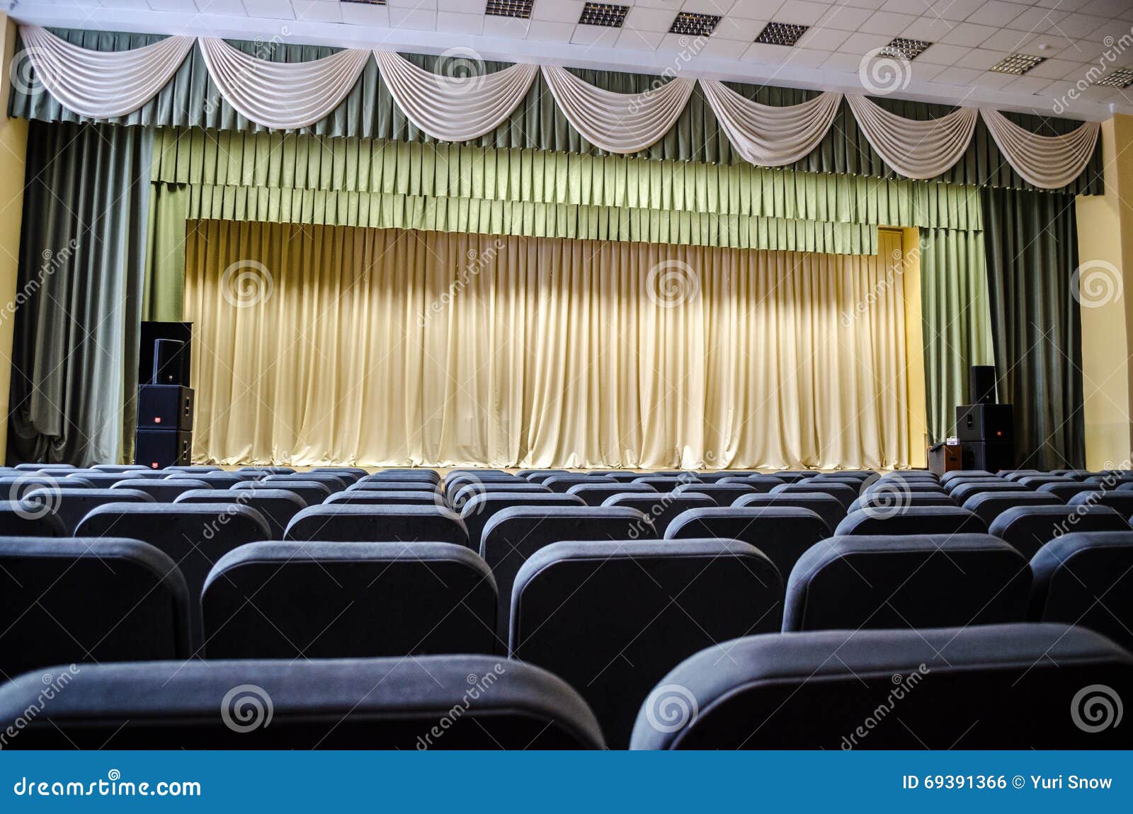 Empty auditorium hall stock photo. Image of blank, culture - 69391366