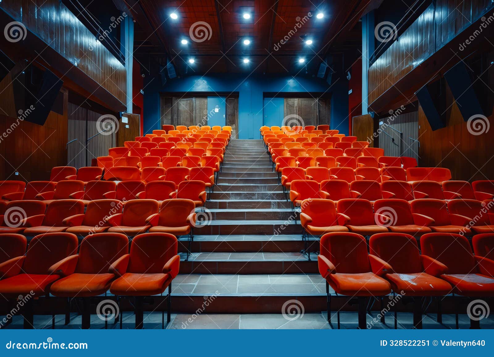 Auditorium With Stairs Royalty-Free Stock Photography | CartoonDealer ...