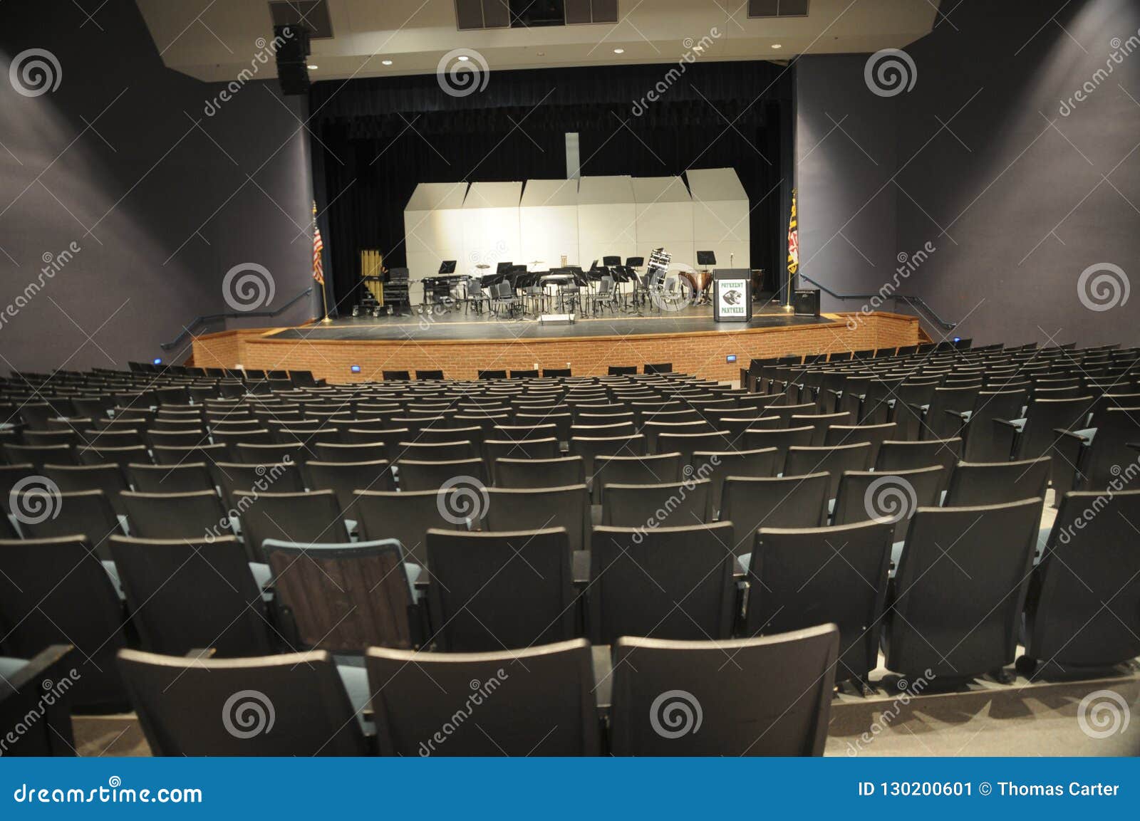 Empty Auditorium Sits Ready for Use Editorial Photo - Image of ...