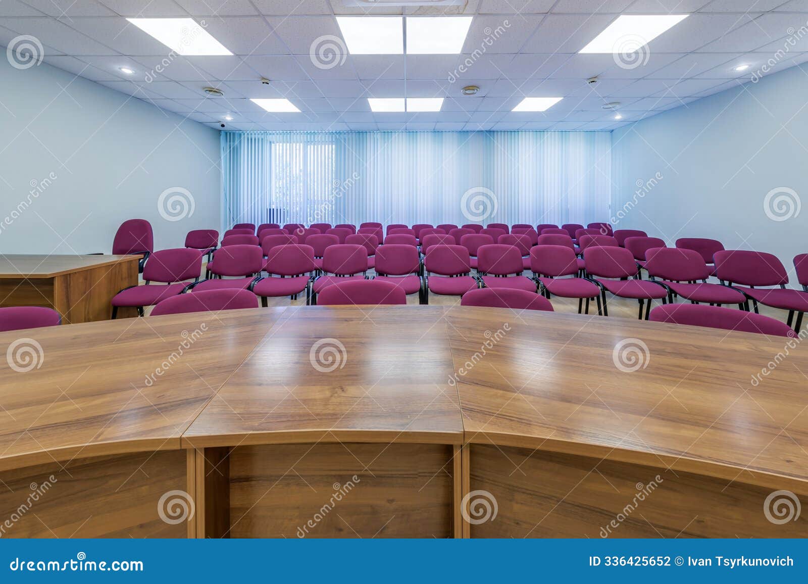 Empty Multiple Rows Of Seats In A Waitng Hall At The Airport Departure ...