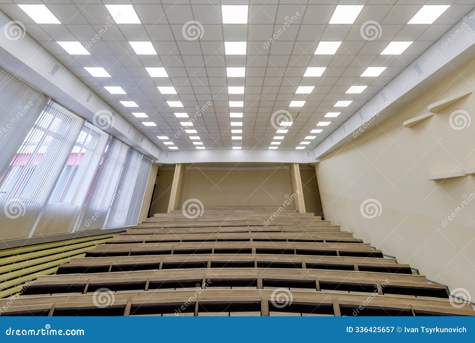 Empty Multiple Rows Of Seats In A Waitng Hall At The Airport Departure ...