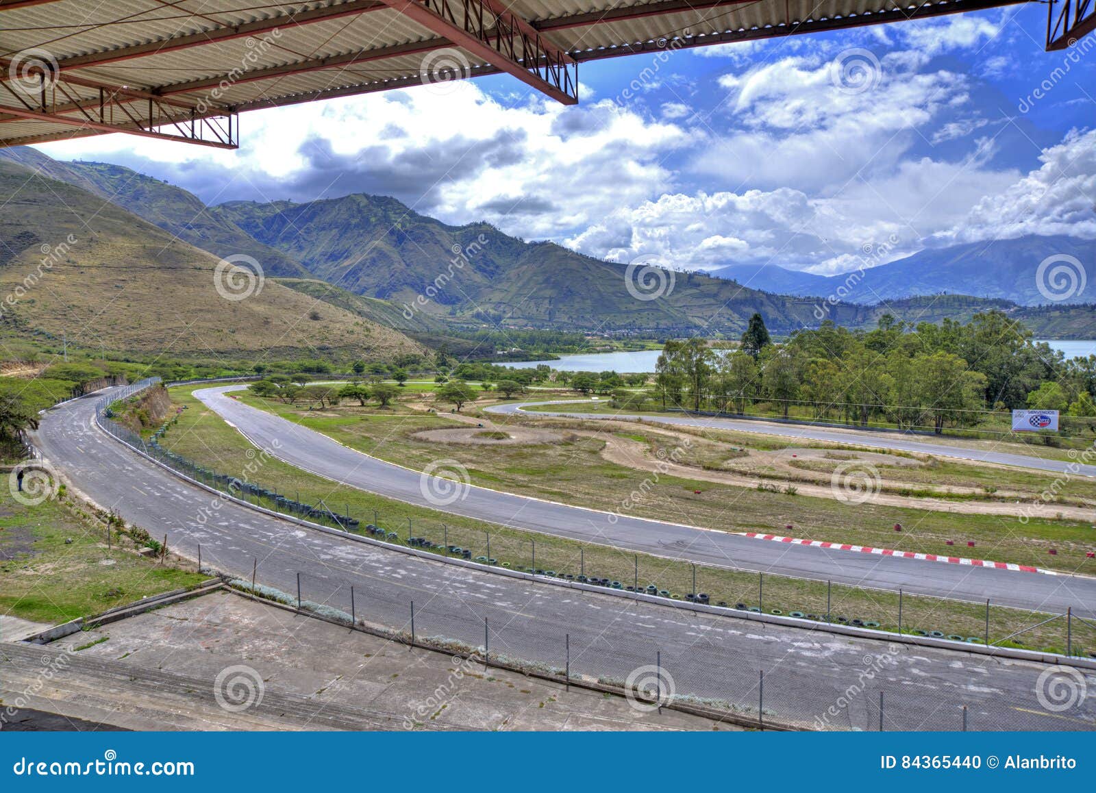 Empty auto race track stock photo. Image of fast, background - 84365440