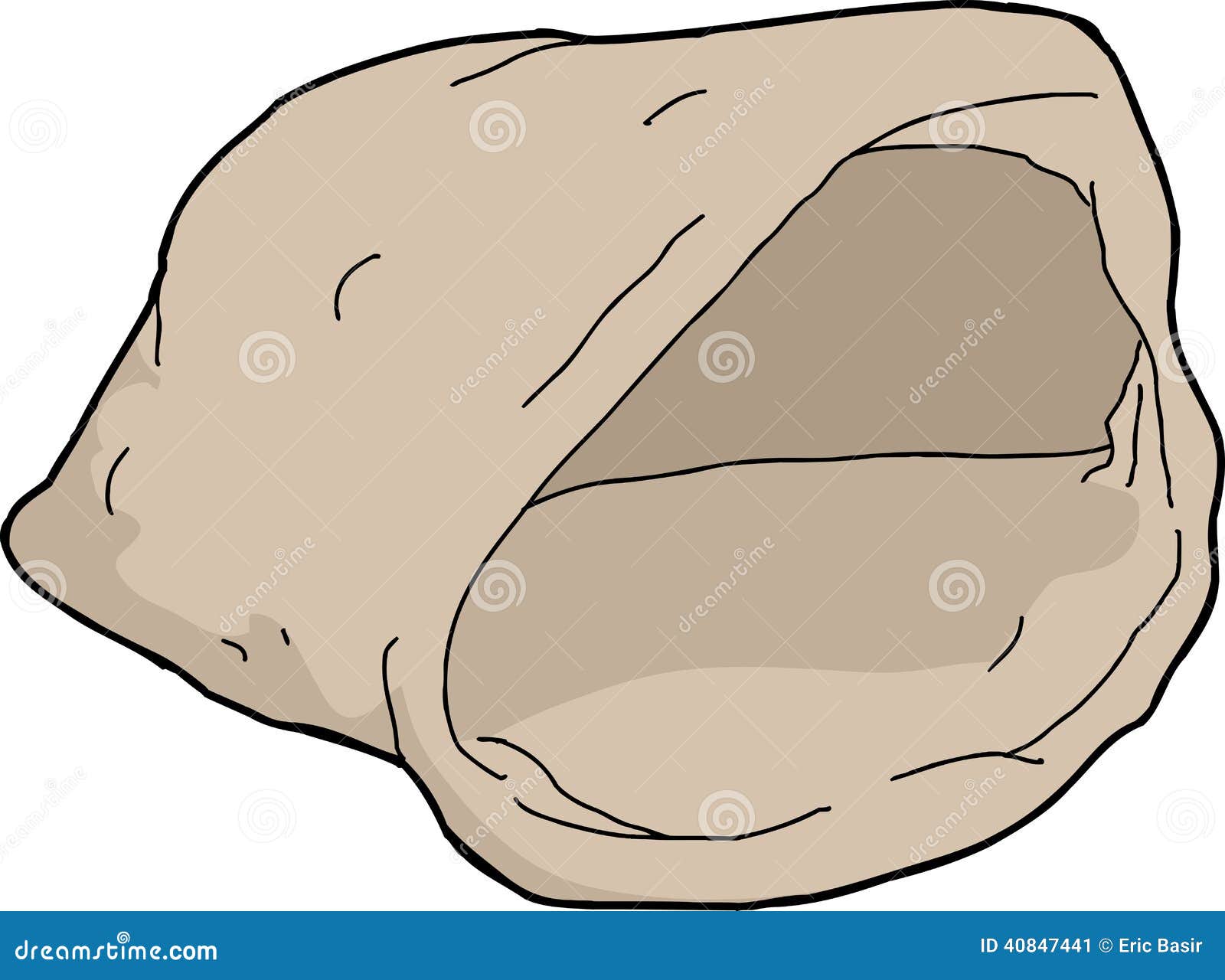 Empty Bag stock illustration. Illustration of clip, sack - 40847441