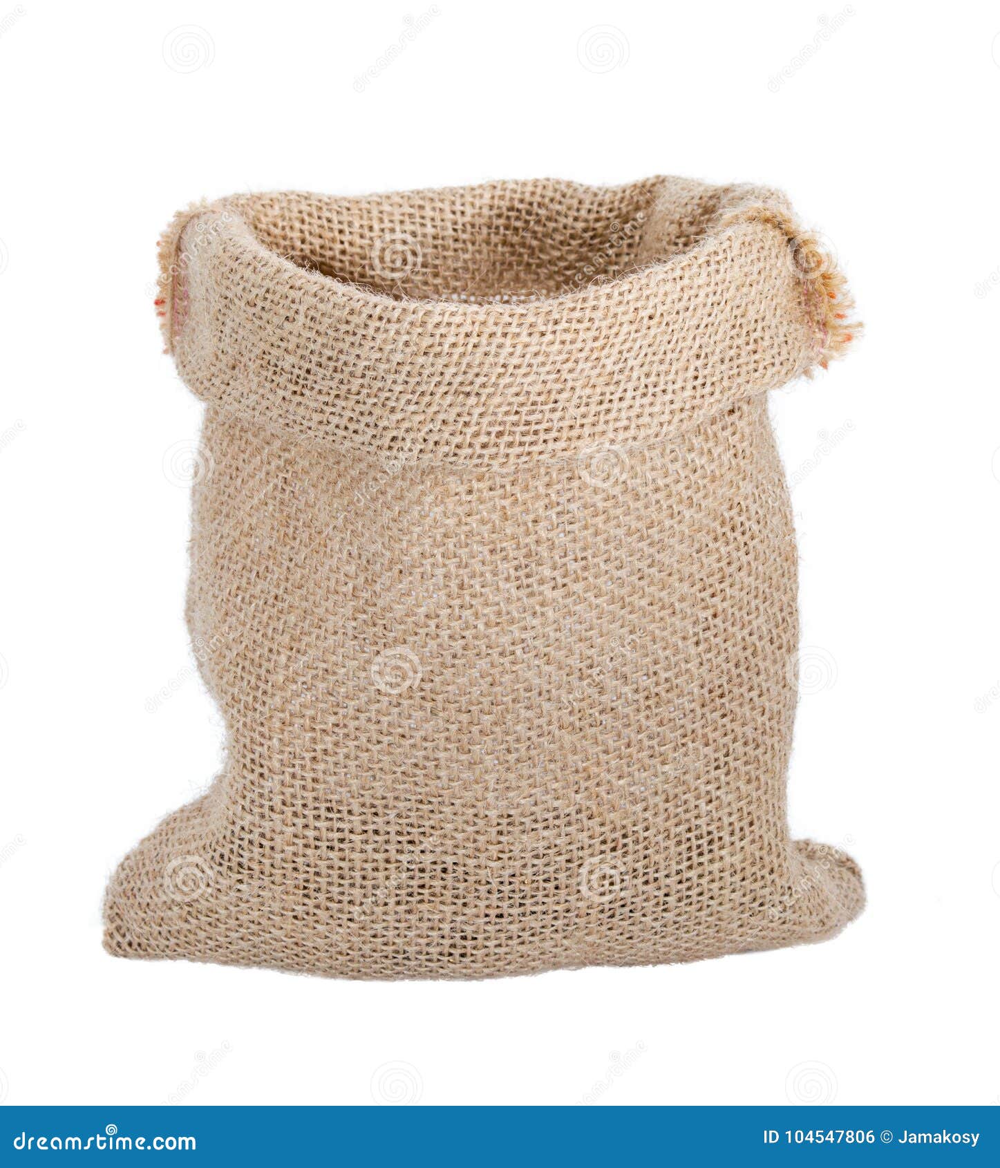 Empty Bag from Sacking Isolated Stock Photo - Image of full, pattern ...